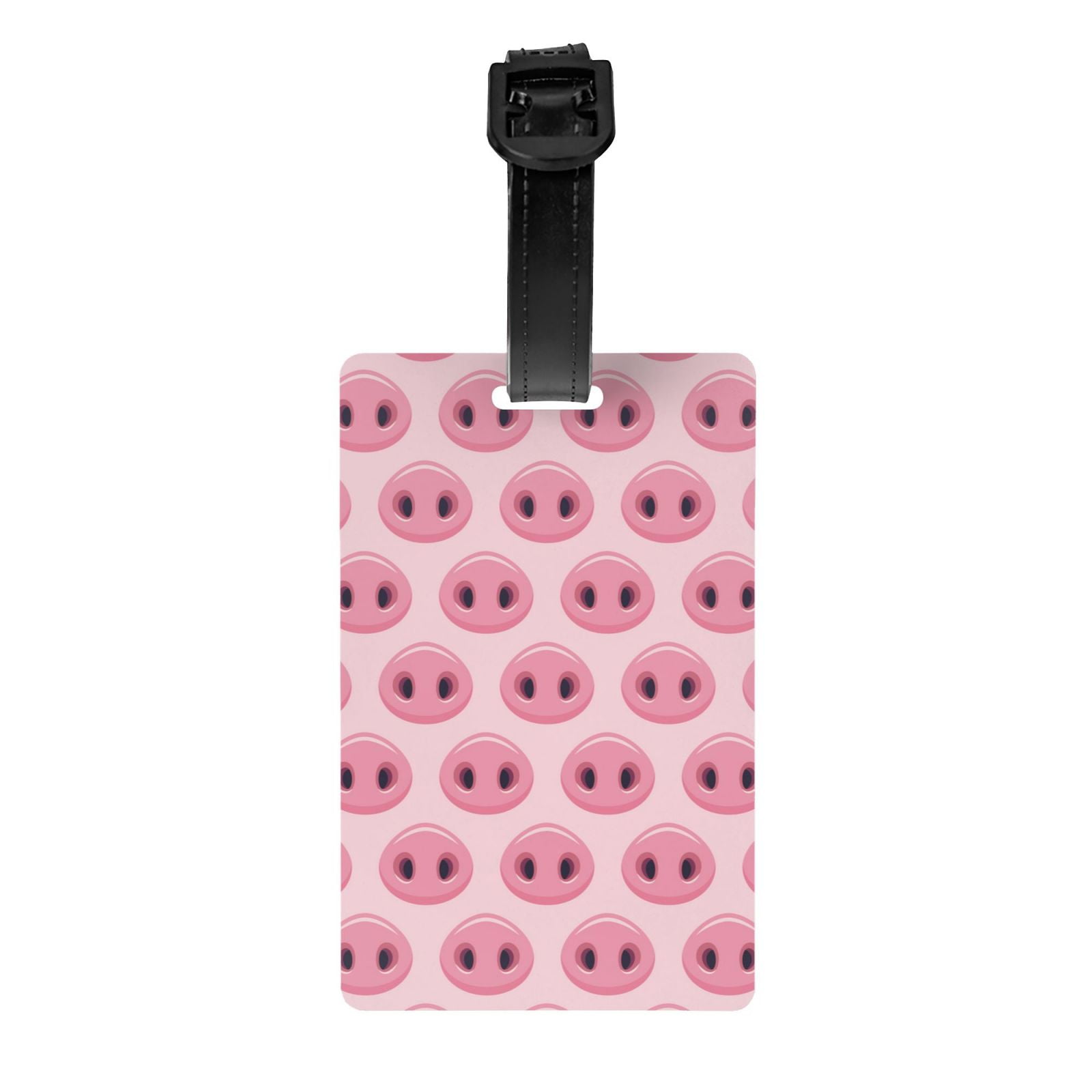 Luggage Tags - Pink Pig Nose PVC Luggage Tags for Suitcases Travel Bag ...