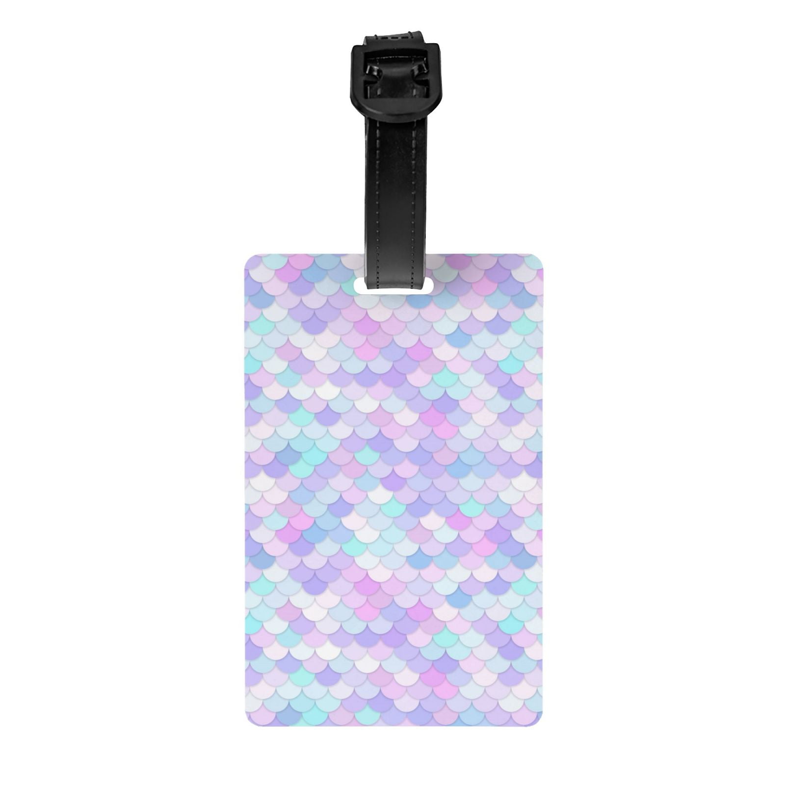 Luggage Tags - Rainbow Scales PVC Luggage Tags for Suitcases Travel Bag ...