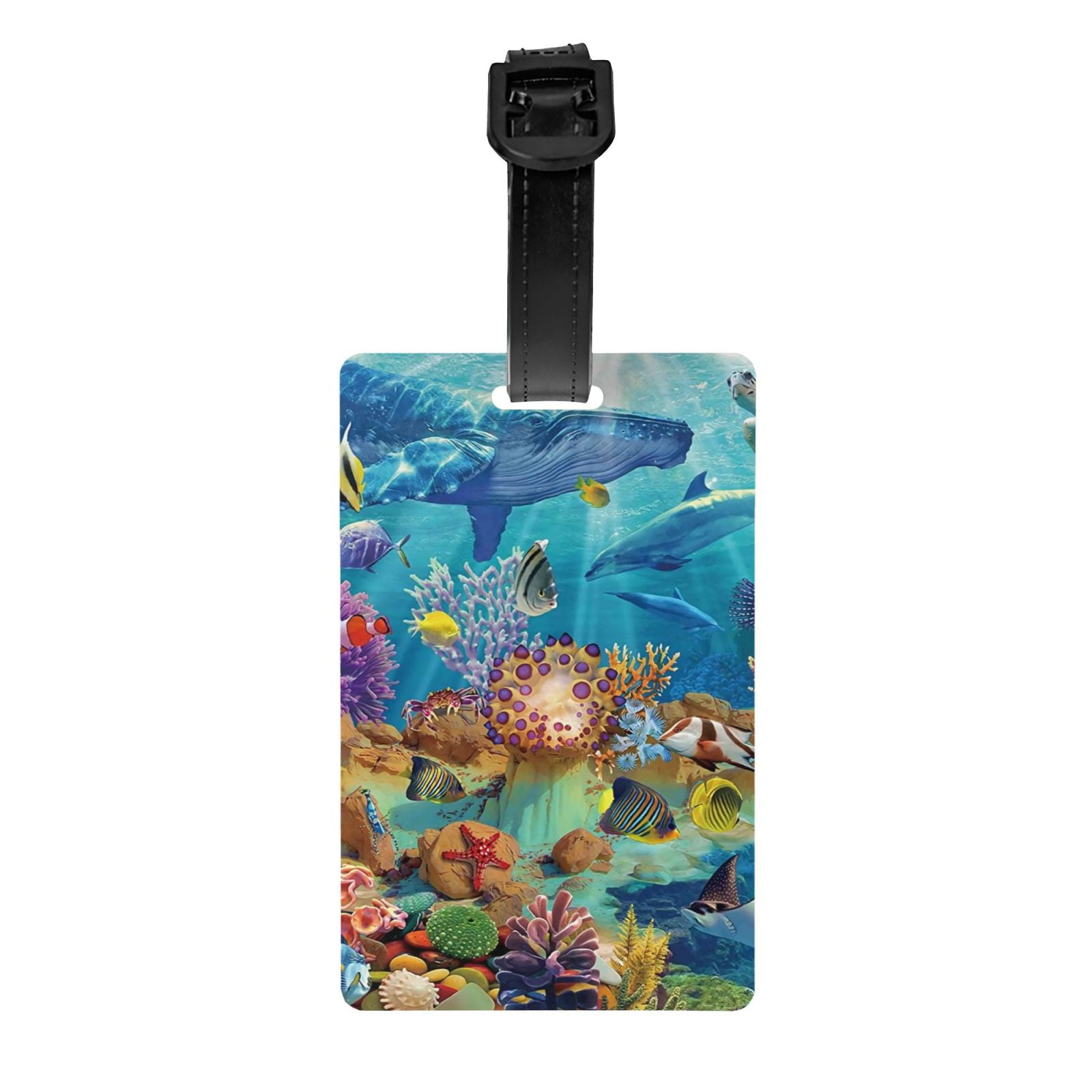 Luggage Tags - Sea World PVC Luggage Tags for Suitcases Travel Bag ...