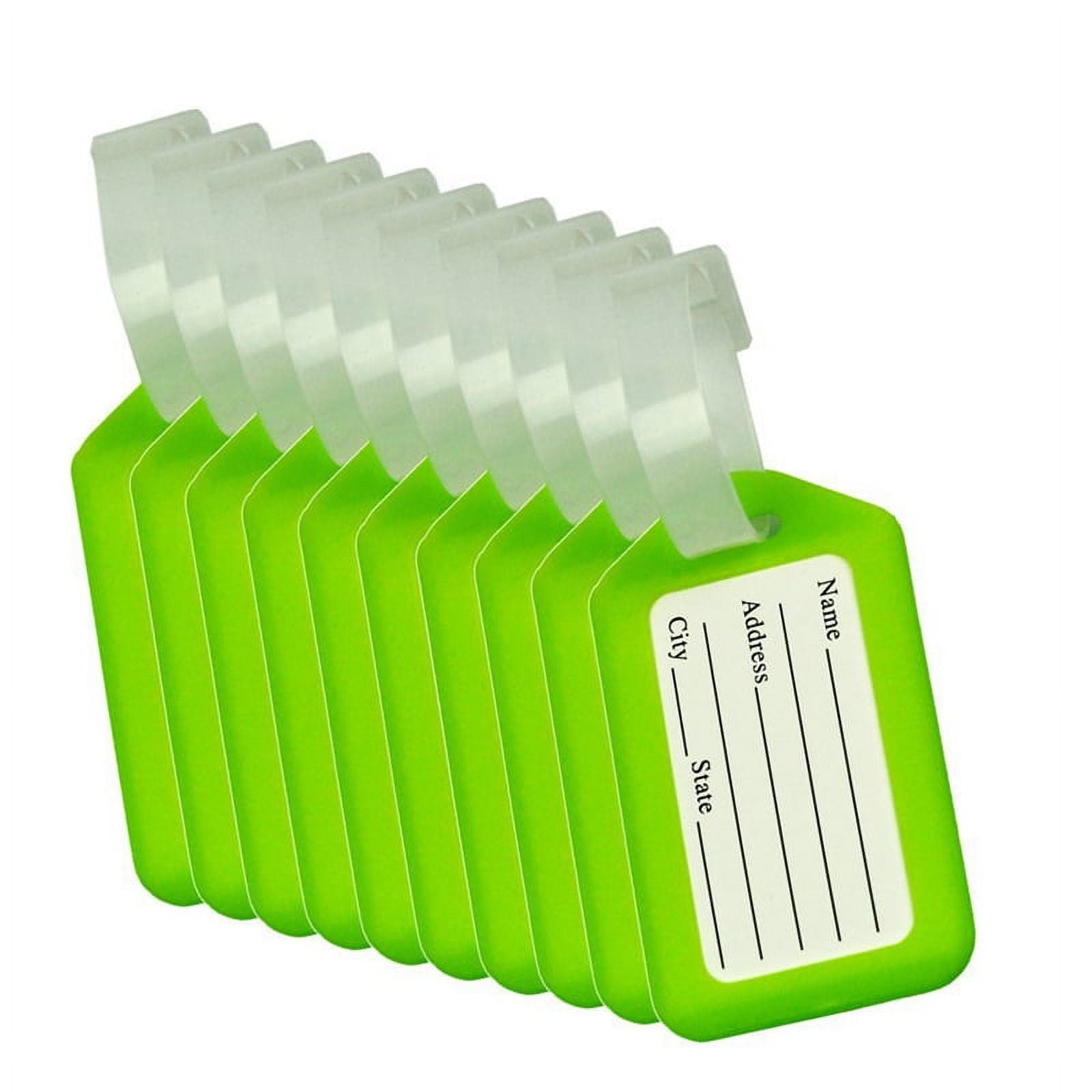 Luggage Tags Suitcase Identifier Label Accessories - green - Walmart.com