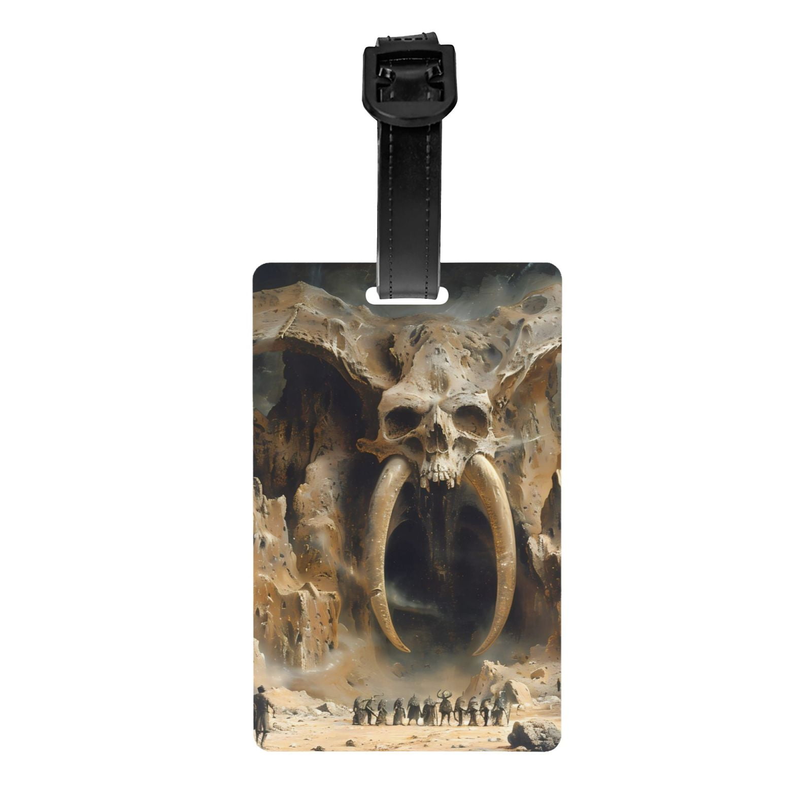 Luggage Tags for Suitcases - Ancient Skull Cave Landscape Suitcase Tags ...