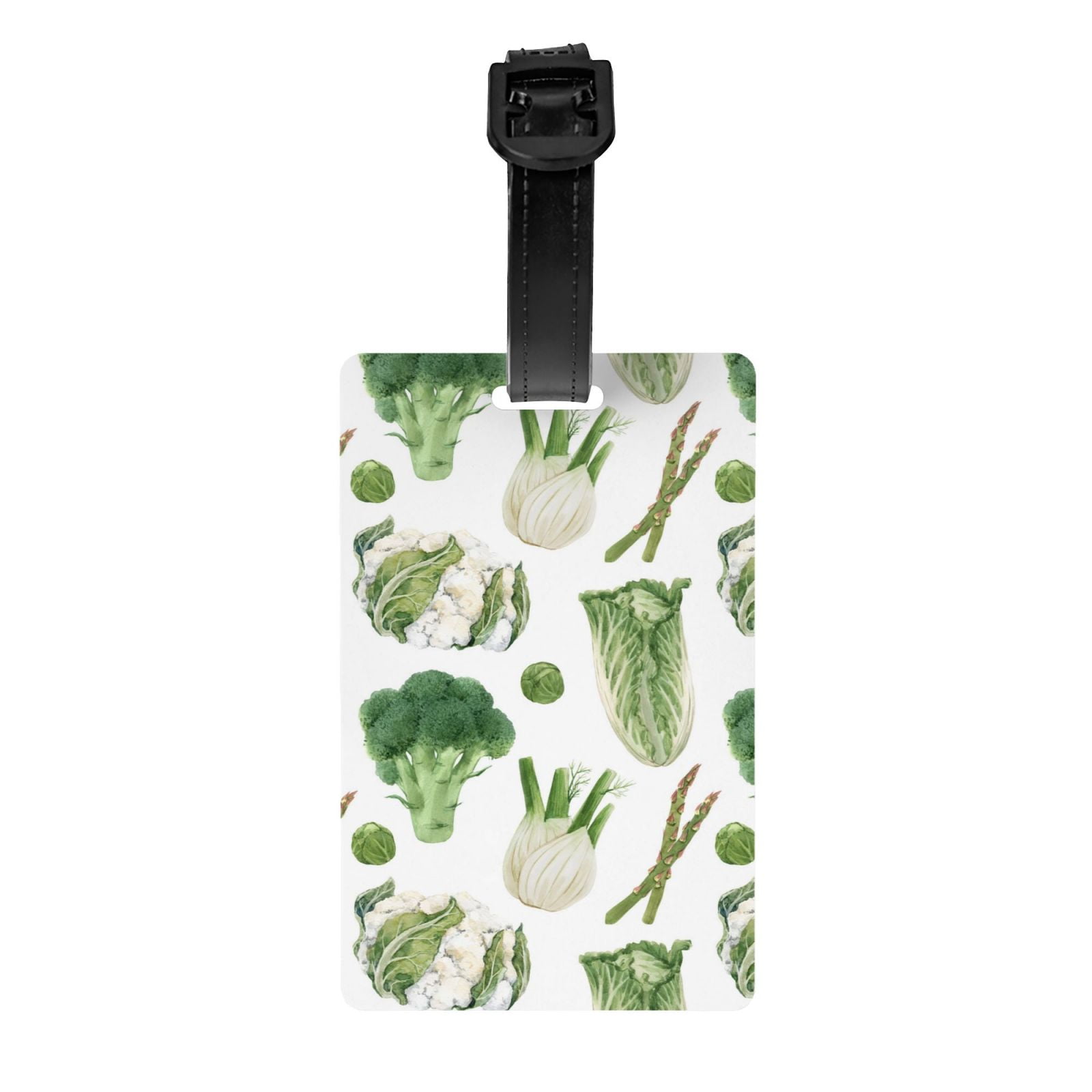 Luggage Tags for Suitcases, Asparagus Print broccoli Suitcase & Bag ...