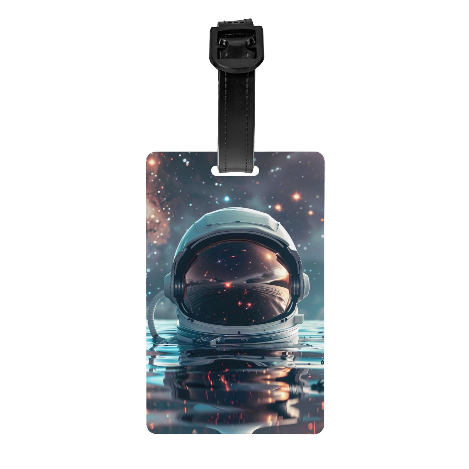 Luggage Tags for Suitcases - Astronaut Helmet Reflections Suitcase Tags ...
