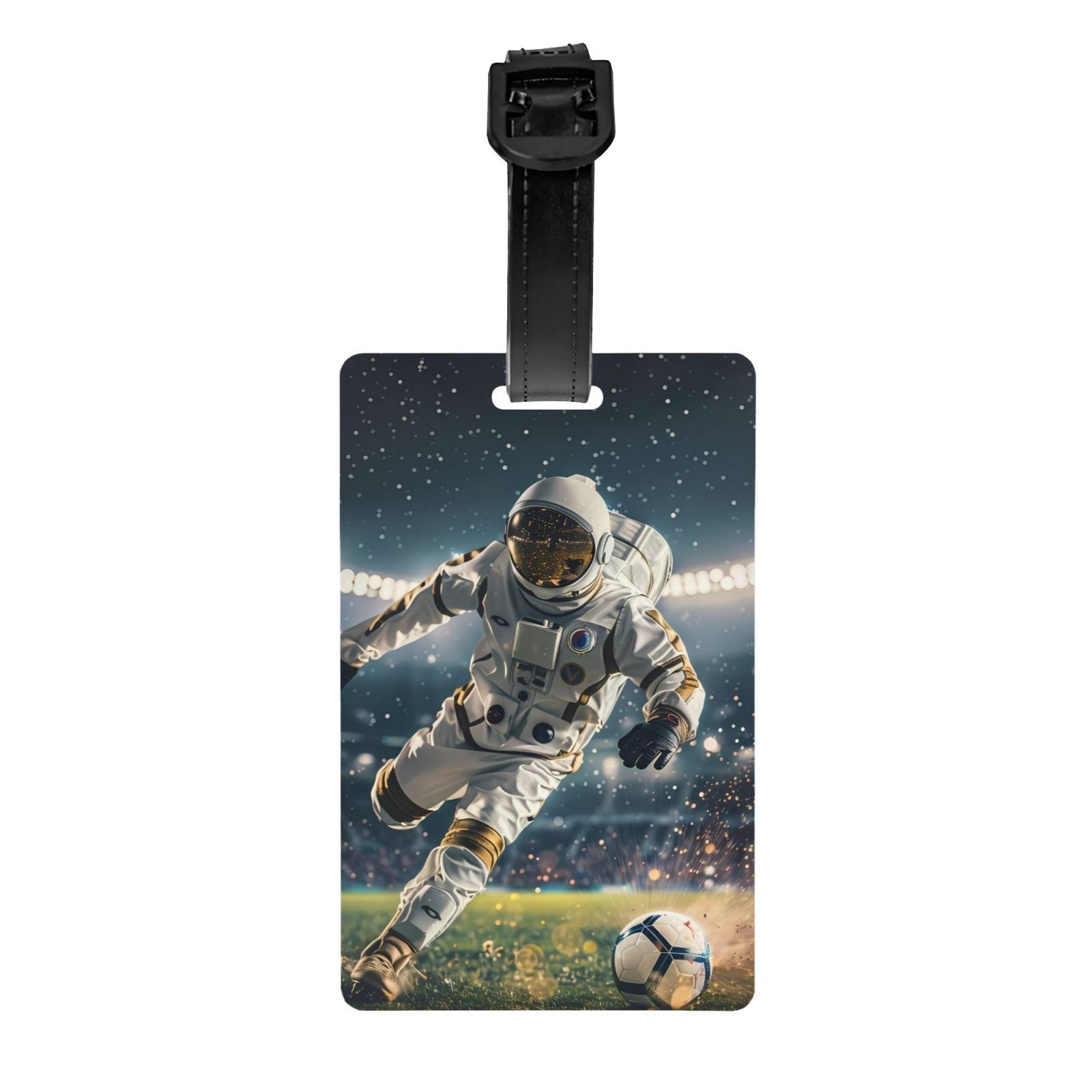 Luggage Tags for Suitcases - Astronaut Soccer Field Suitcase Tags ...