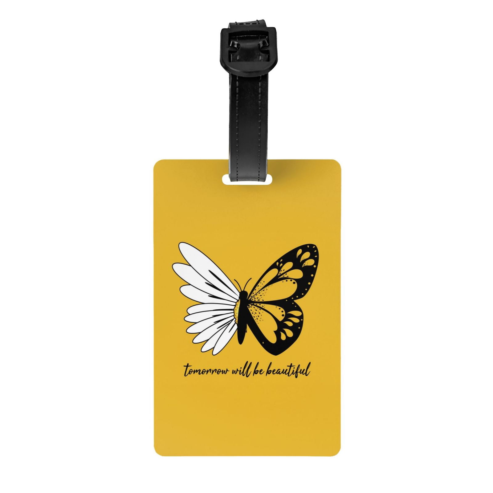 Luggage Tags for Suitcases, Beautiful Butterflies And Daisies Suitcase ...