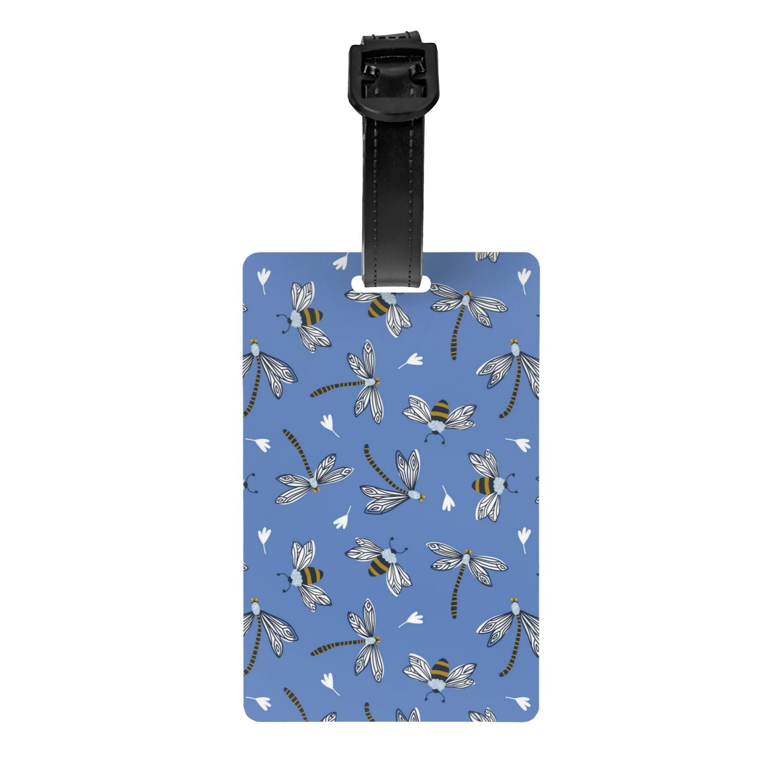 Luggage Tags for Suitcases - Bee Dragonfly Blue Suitcase Tags Luggage ...