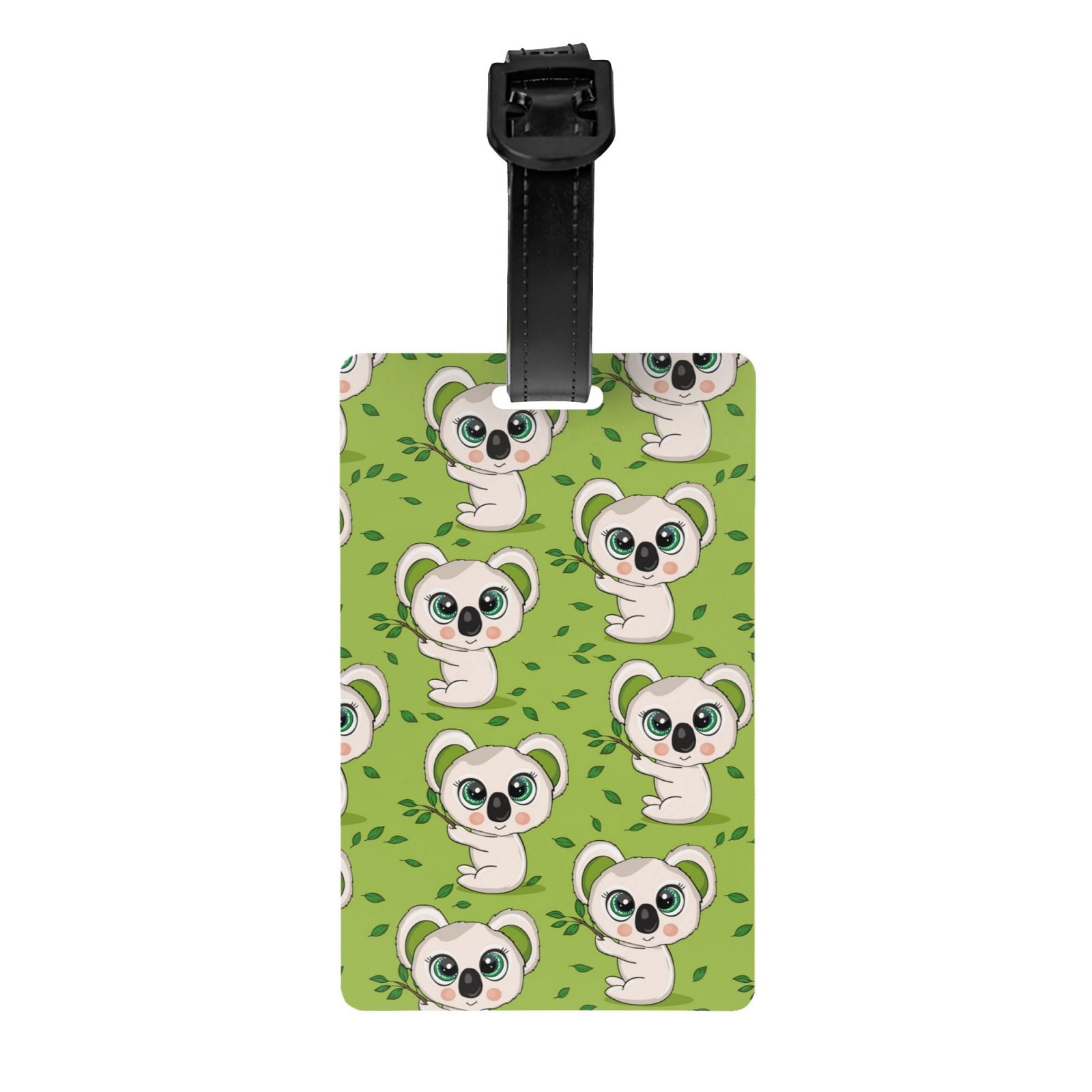Luggage Tags for Suitcases, Big Eyes Koala Green Suitcase & Bag Tags ...