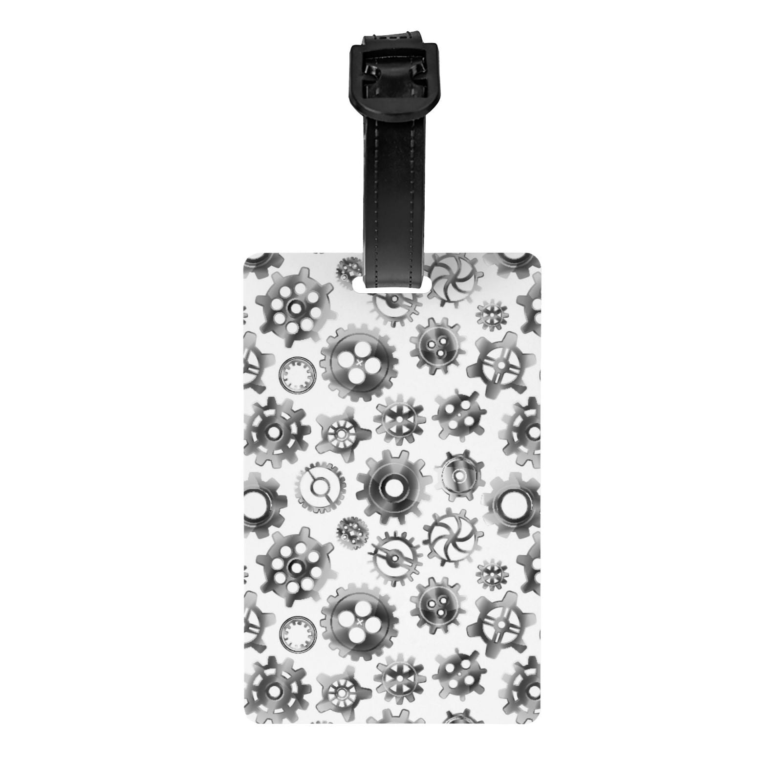 Luggage Tags for Suitcases - Bike gear Pattern Sparkling Suitcase Tags ...
