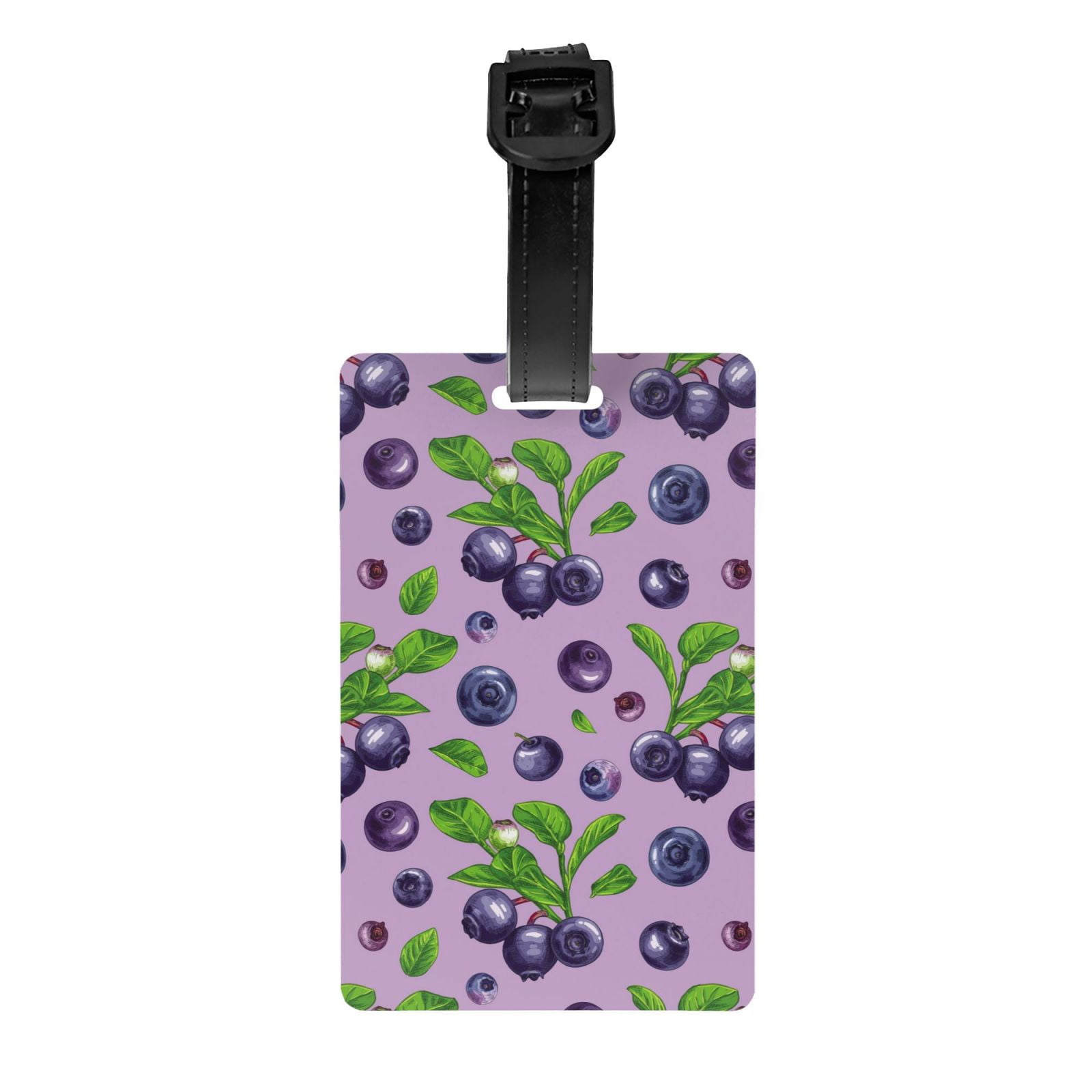 Luggage Tags for Suitcases - Blueberry Print purple Suitcase Tags ...