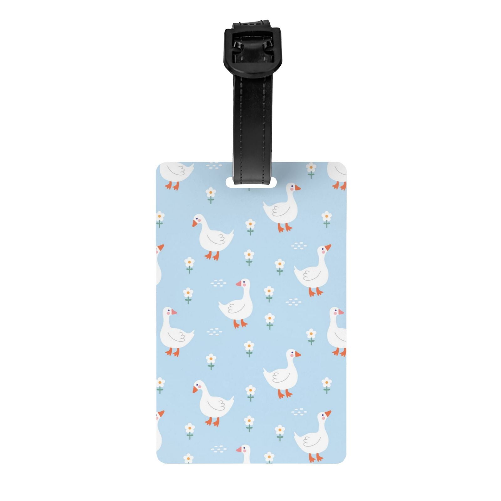 Luggage Tags for Suitcases - Cartoon Cute Duck Flower Suitcase Tags ...