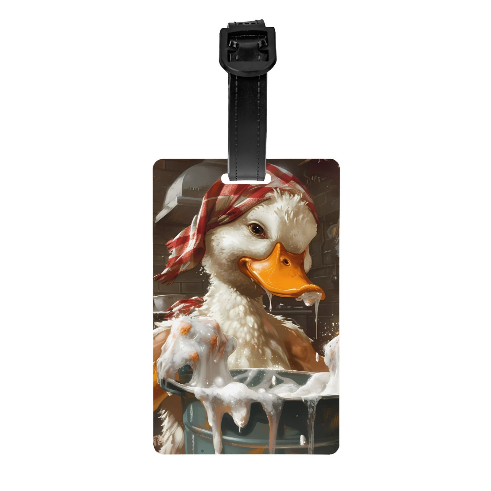 Luggage Tags for Suitcases - Cartoon Scottish Duck Suitcase Tags ...