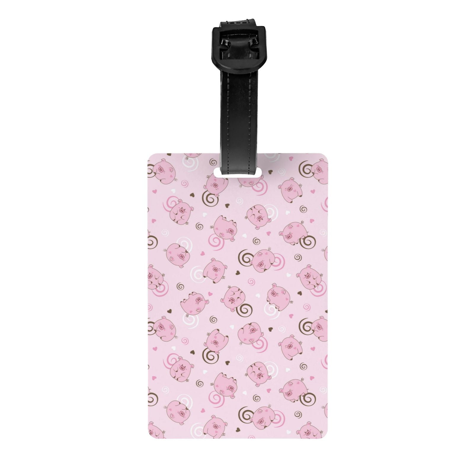 Luggage Tags for Suitcases - Charming Cartoon Pink Cute Pig Suitcase ...
