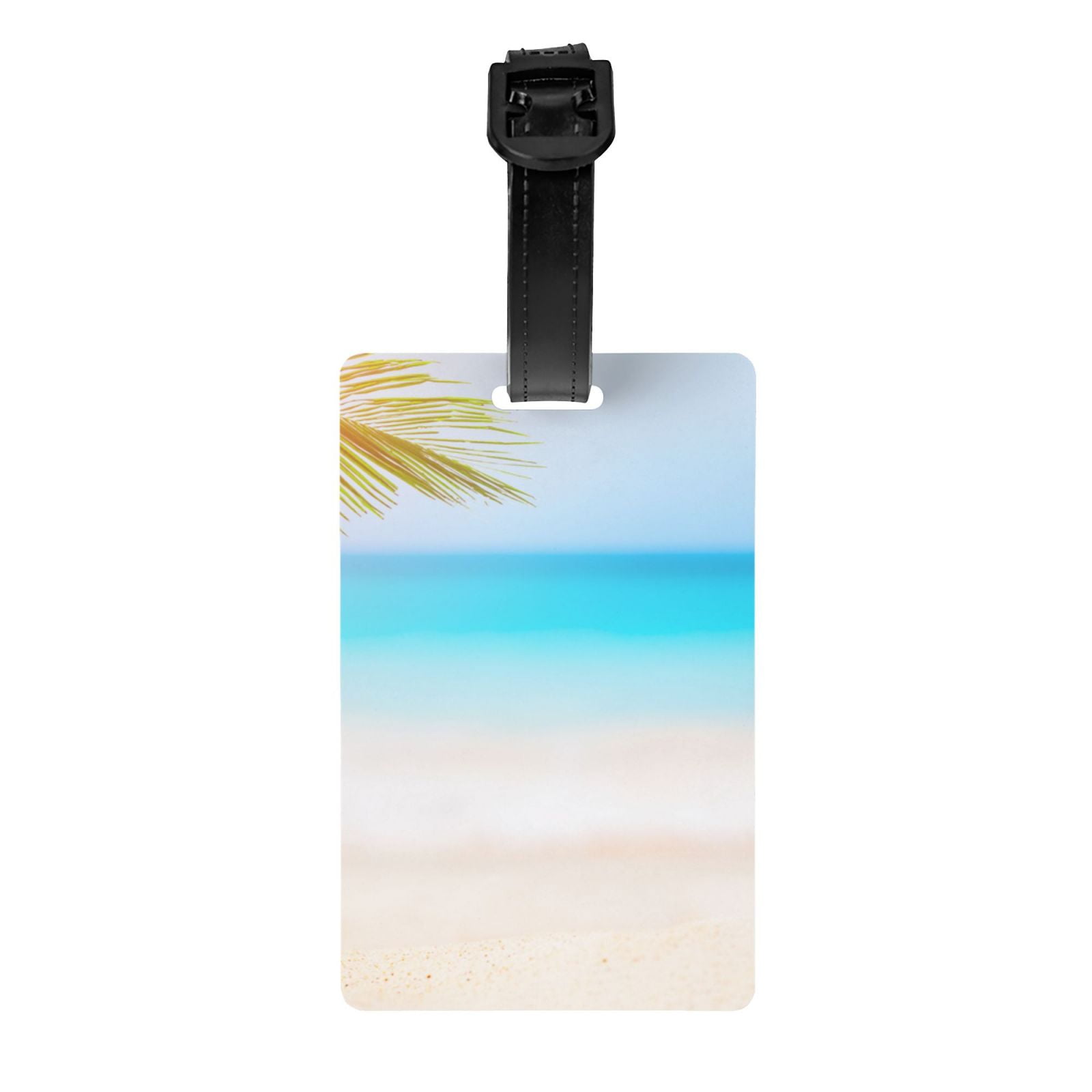 Luggage Tags for Suitcases, Coconut Palm Tree on Beach Suitcase & Bag ...