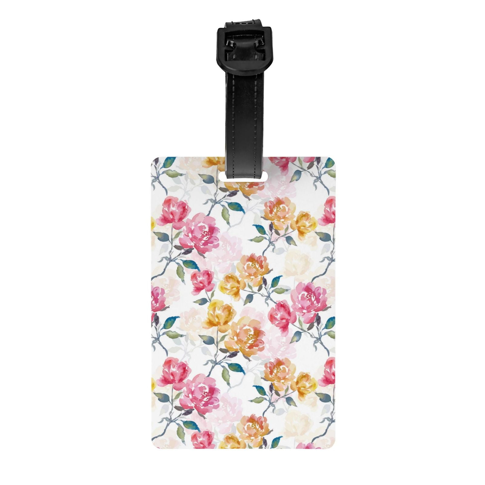 Luggage Tags for Suitcases - Colorful Flowers d Suitcase Tags Luggage ...