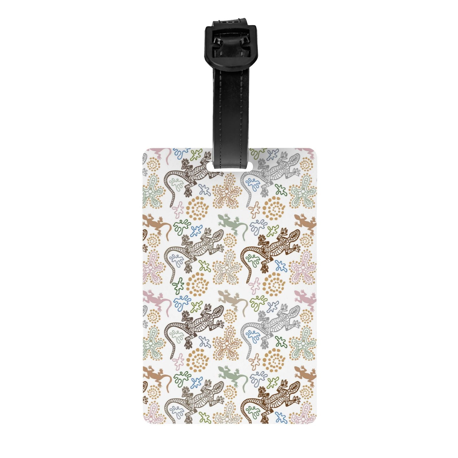 Luggage Tags for Suitcases - Cute Gecko Lizard Artistic Suitcase Tags ...