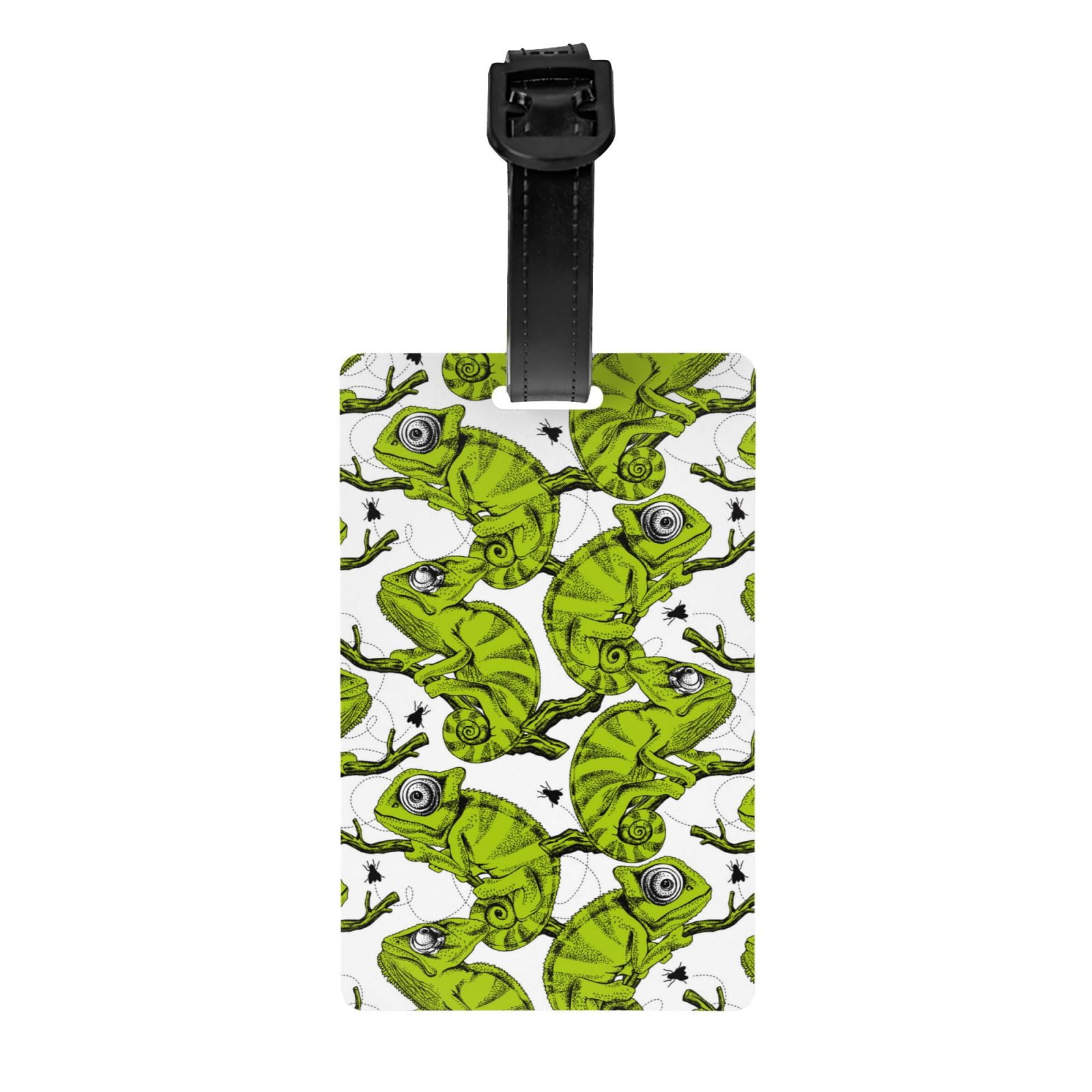 Luggage Tags for Suitcases, Cute Lizard Chameleon Green Suitcase & Bag ...