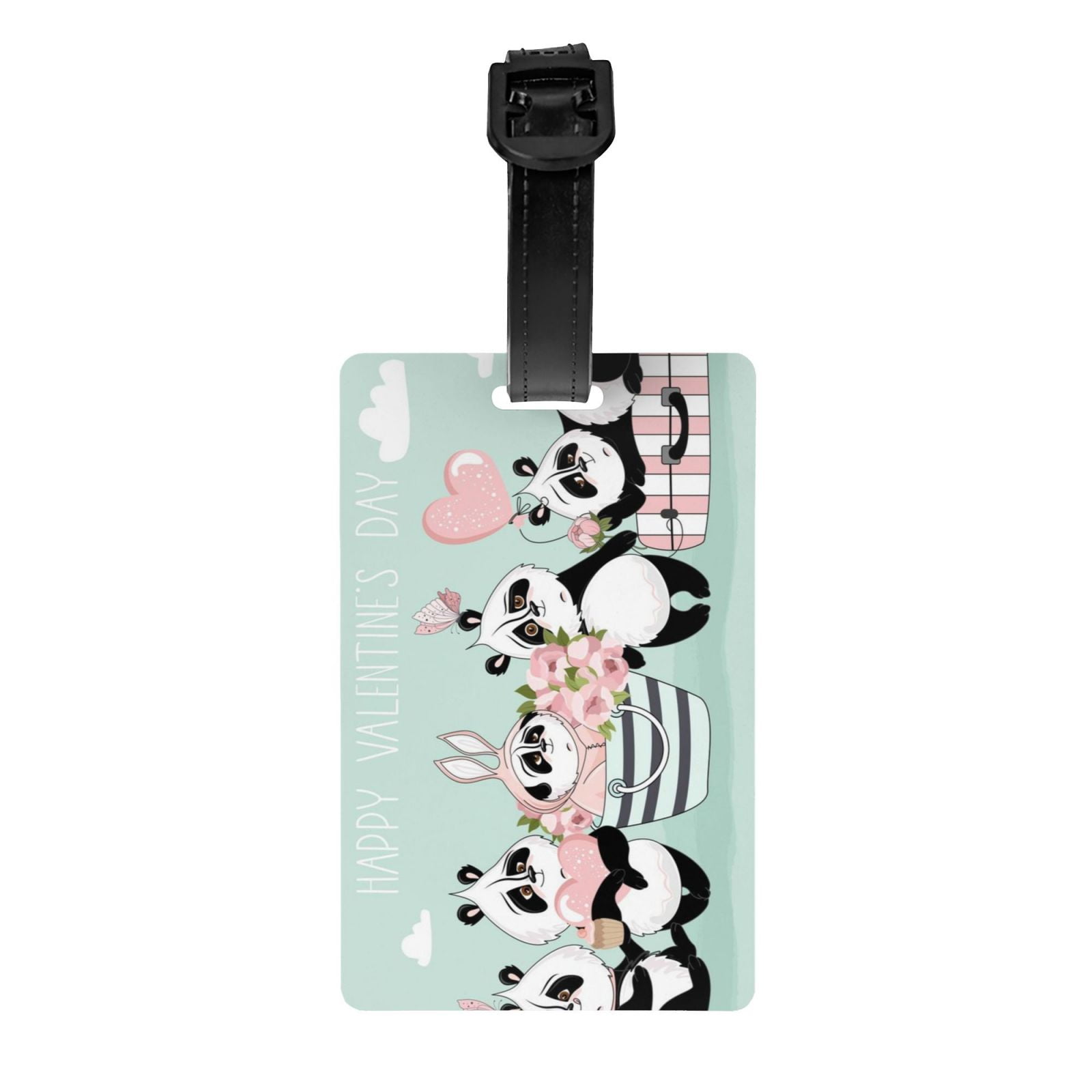 Luggage Tags for Suitcases, Cute Panda (2) Suitcase & Bag Tags for ...