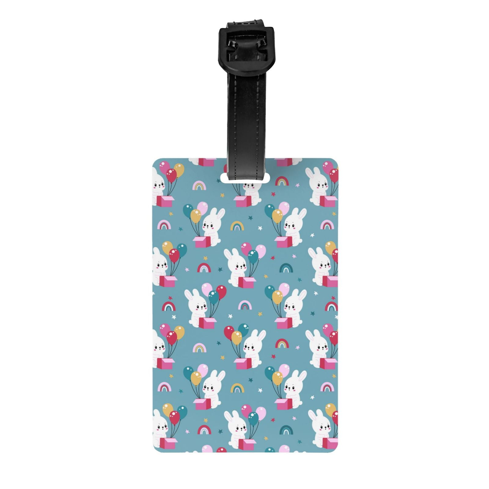 Luggage Tags for Suitcases, Cute Rabbit Balloon Flower Suitcase & Bag ...