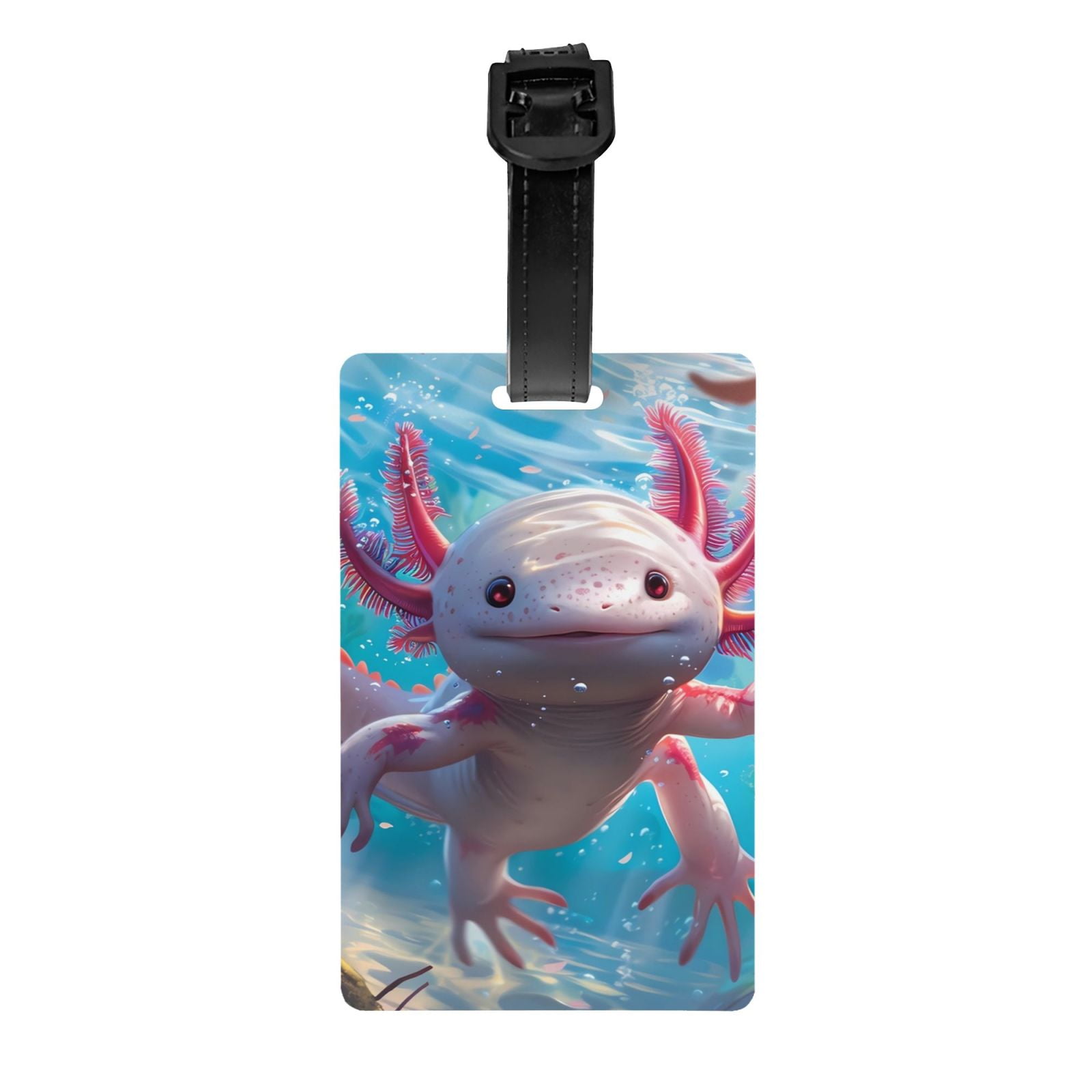 Luggage Tags for Suitcases, Cute Underwater Axolotl Suitcase & Bag Tags ...