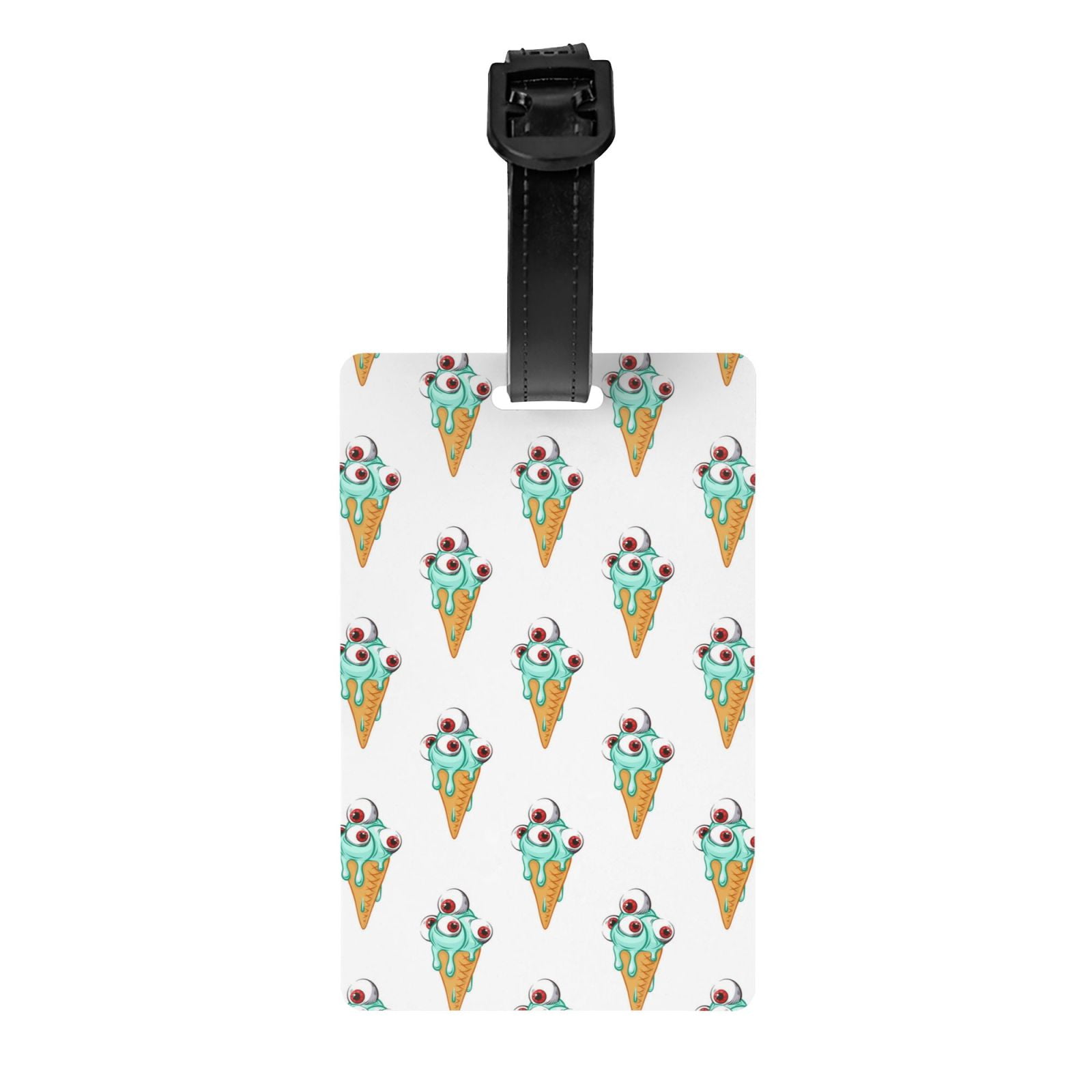 Luggage Tags for Suitcases, Fun Green Ice Cream Print Suitcase & Bag ...