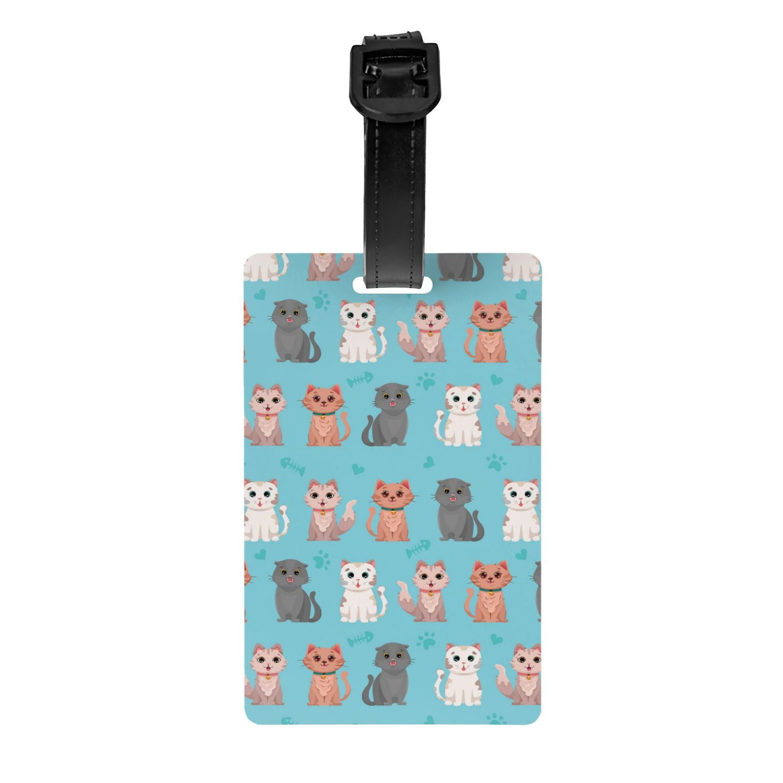 Luggage Tags for Suitcases, Glamorous Cute Cartoon Cat Suitcase & Bag ...