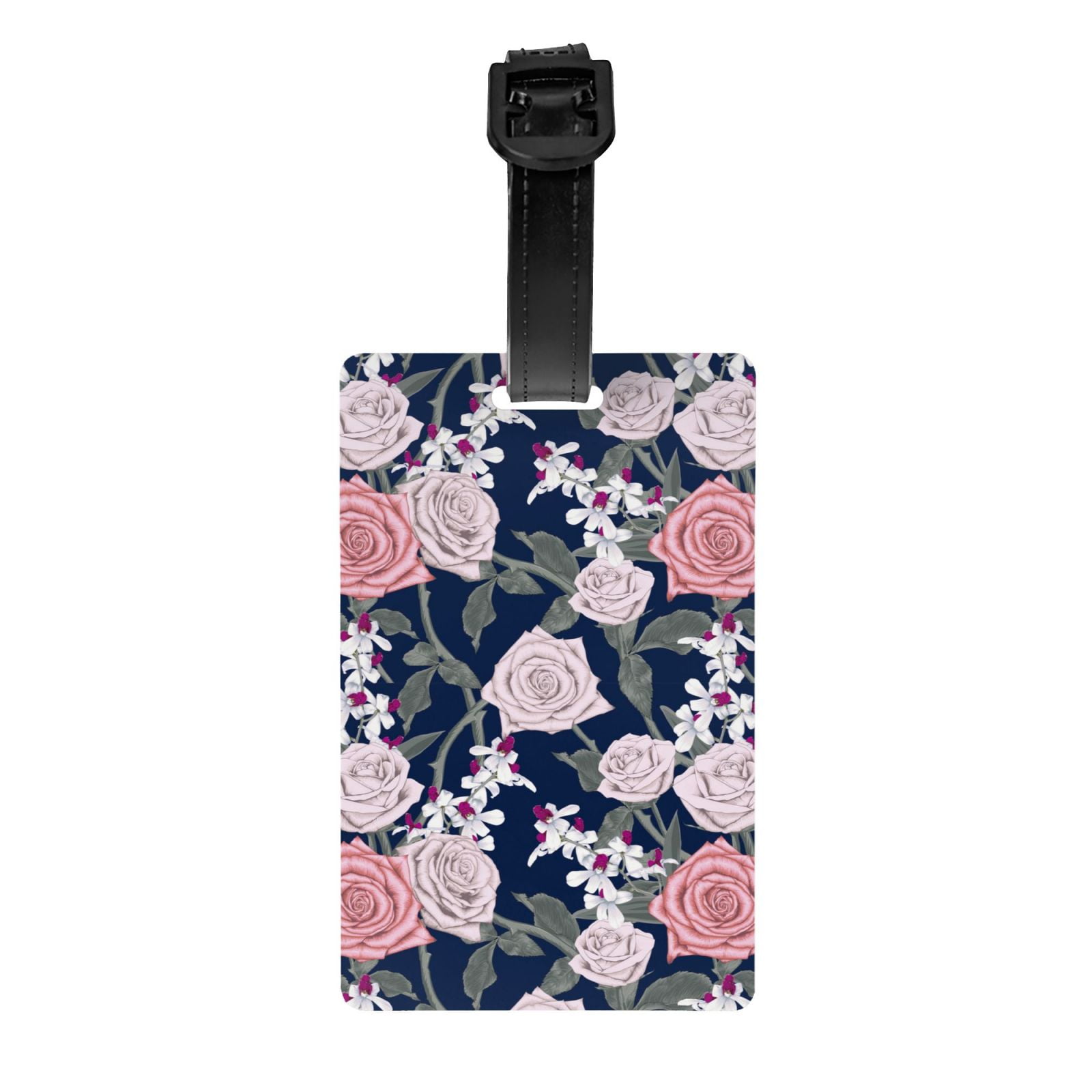 Luggage Tags for Suitcases - Gorgeous Pink Rose Flowers Suitcase Tags ...