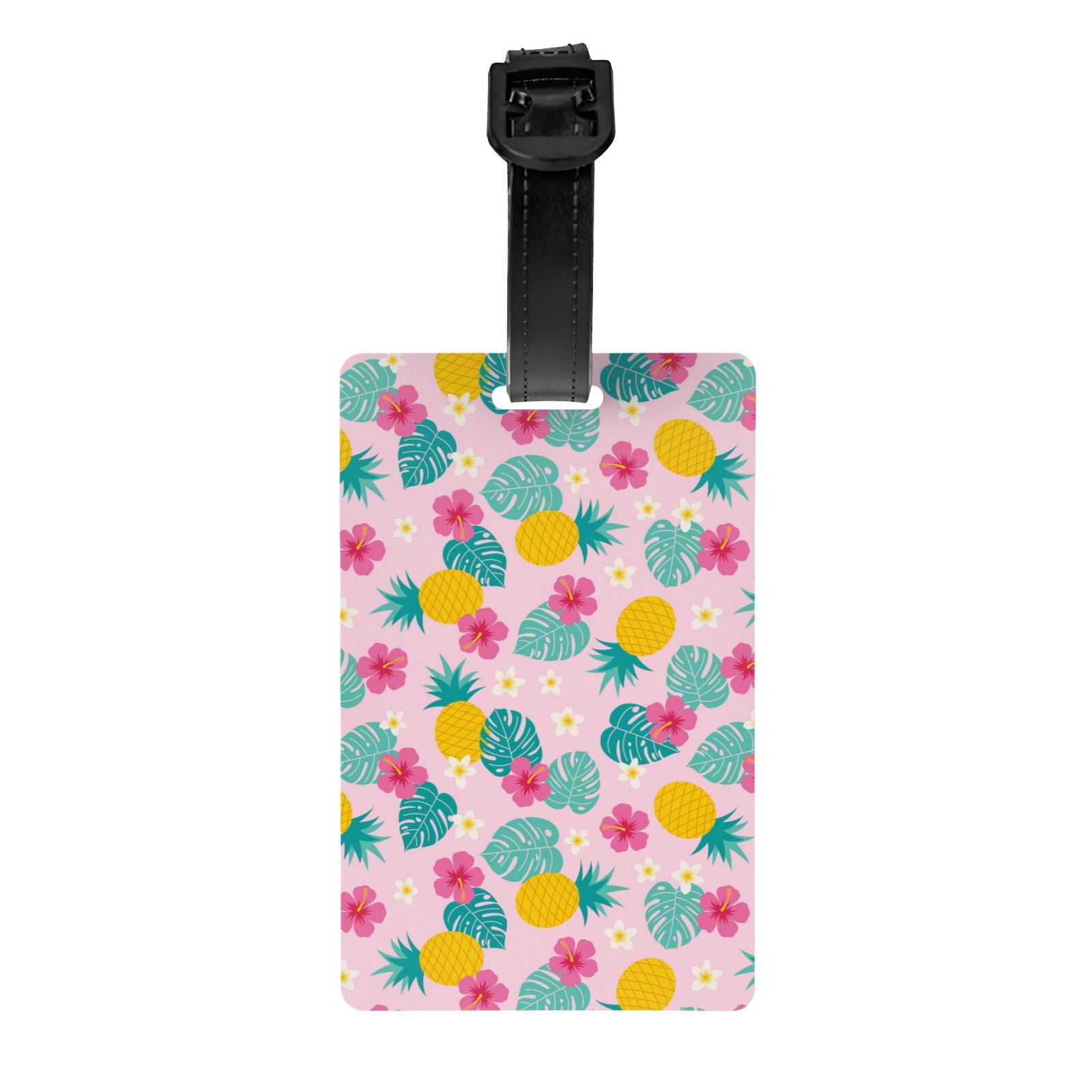 Luggage Tags for Suitcases, Hawaiian Style Pink Suitcase & Bag Tags for ...