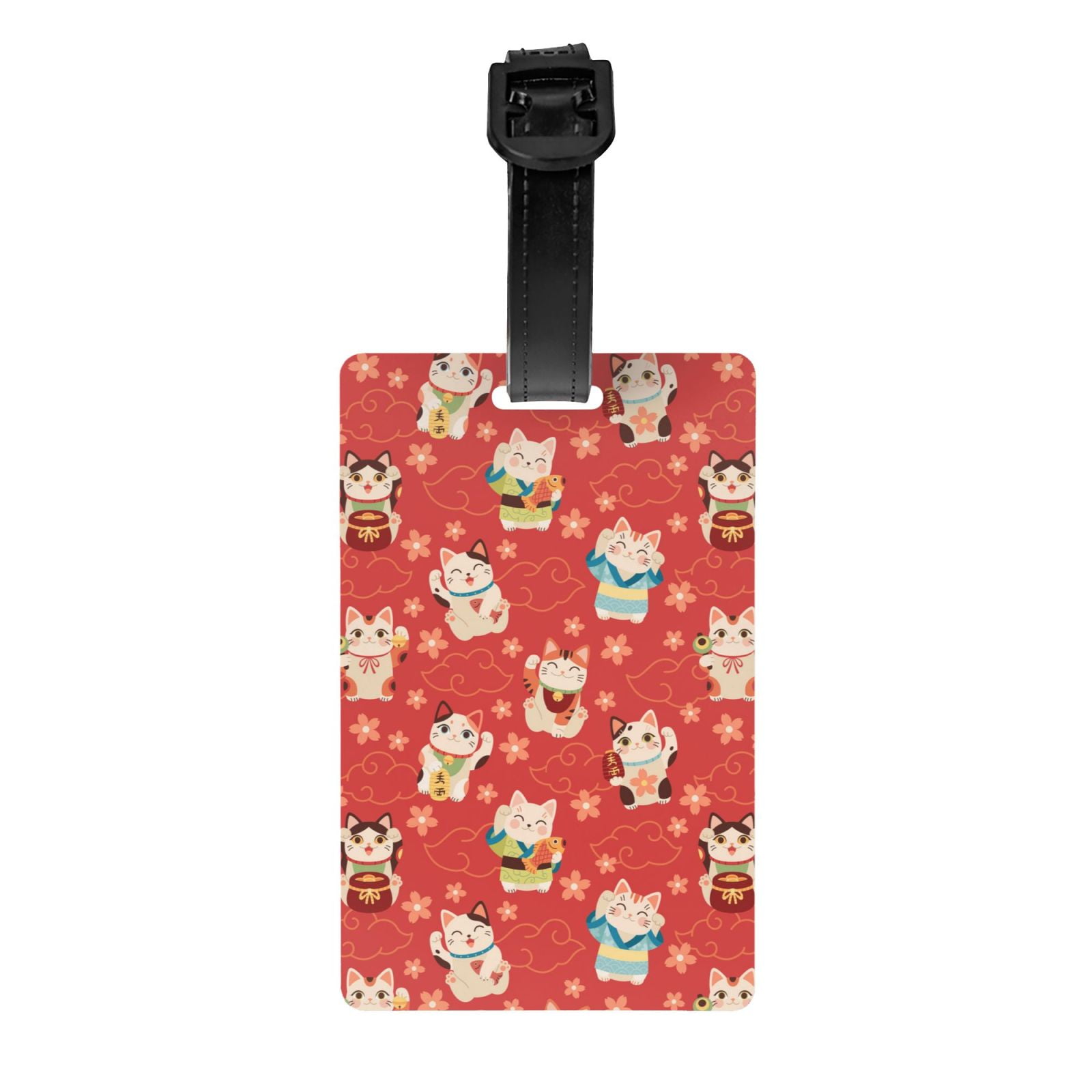 Luggage Tags for Suitcases, Japanese Maneki Cats Suitcase & Bag Tags ...