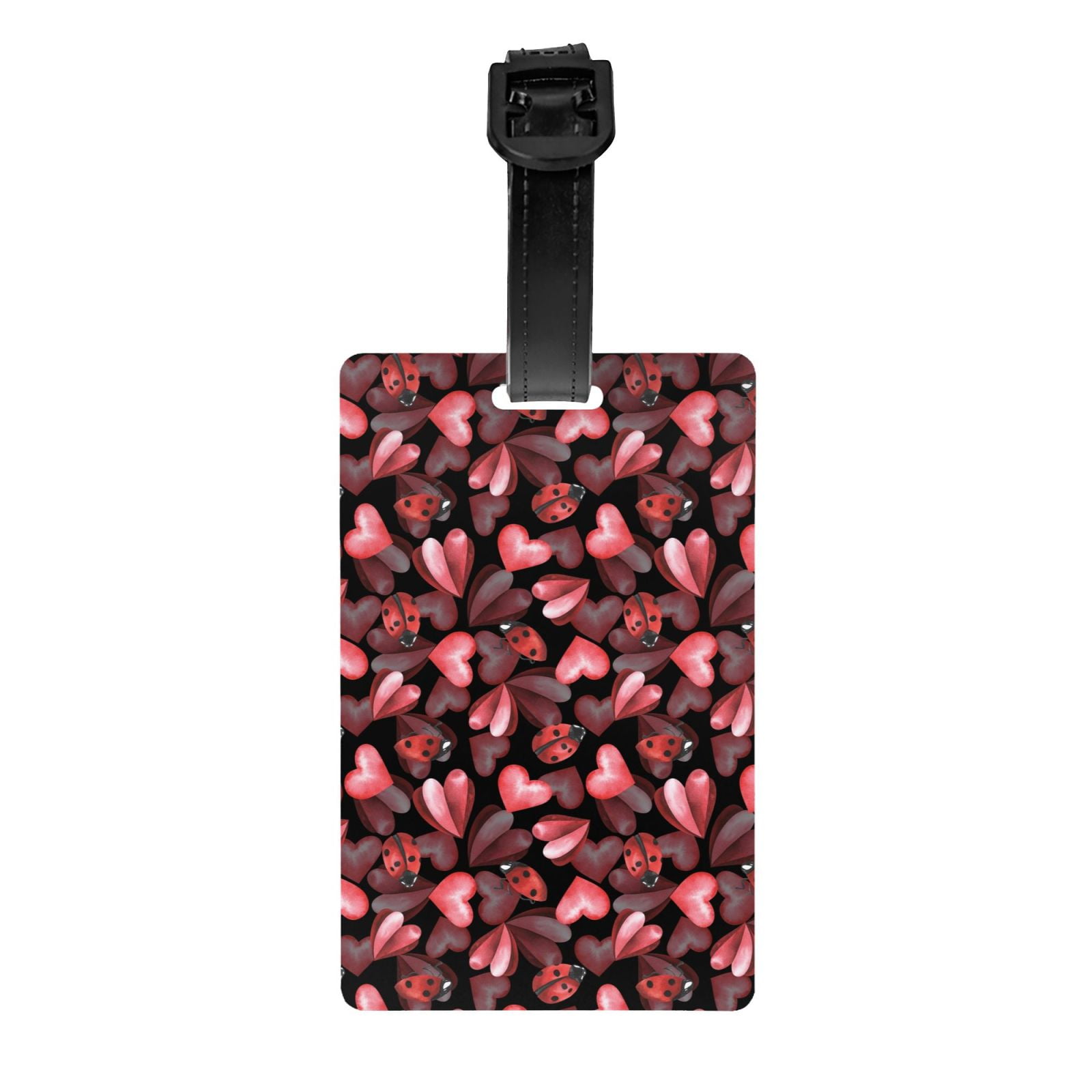 Luggage Tags for Suitcases, Ladybugs and Red Hearts Suitcase & Bag Tags ...