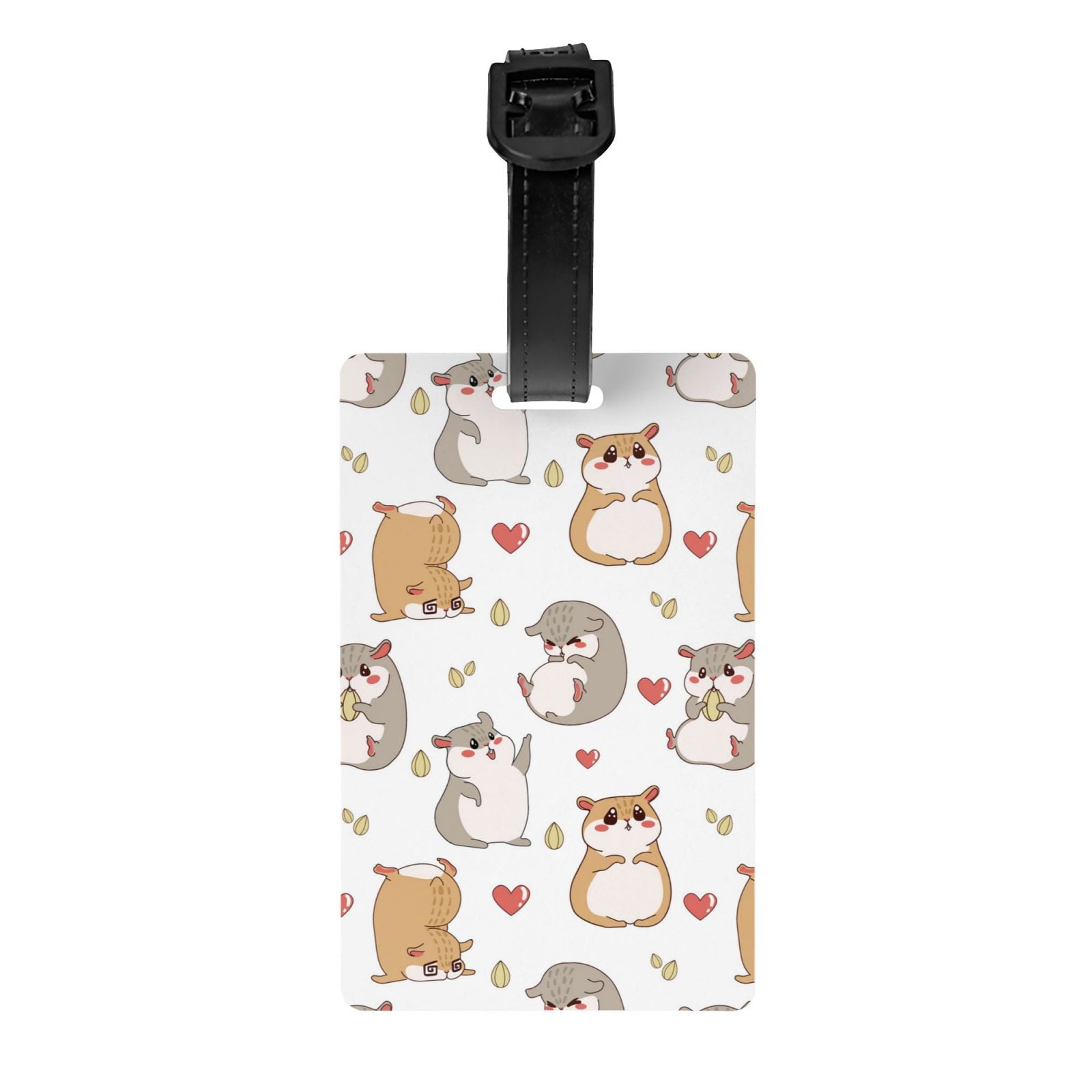 Luggage Tags for Suitcases, Love Cartoon Cute Hamster Suitcase & Bag ...