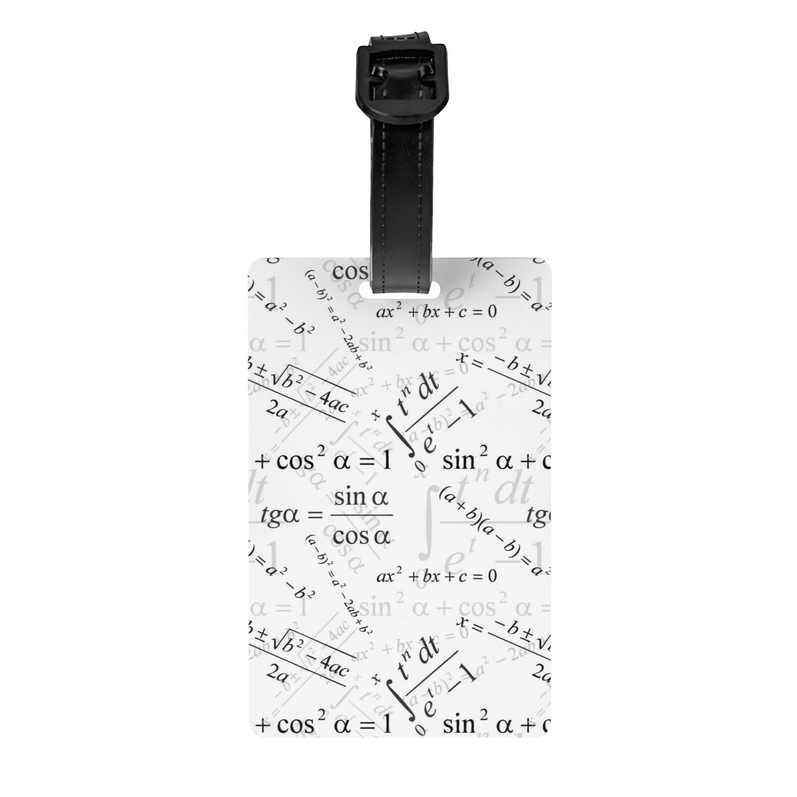 Luggage Tags for Suitcases, Math Print formula Suitcase & Bag Tags for ...