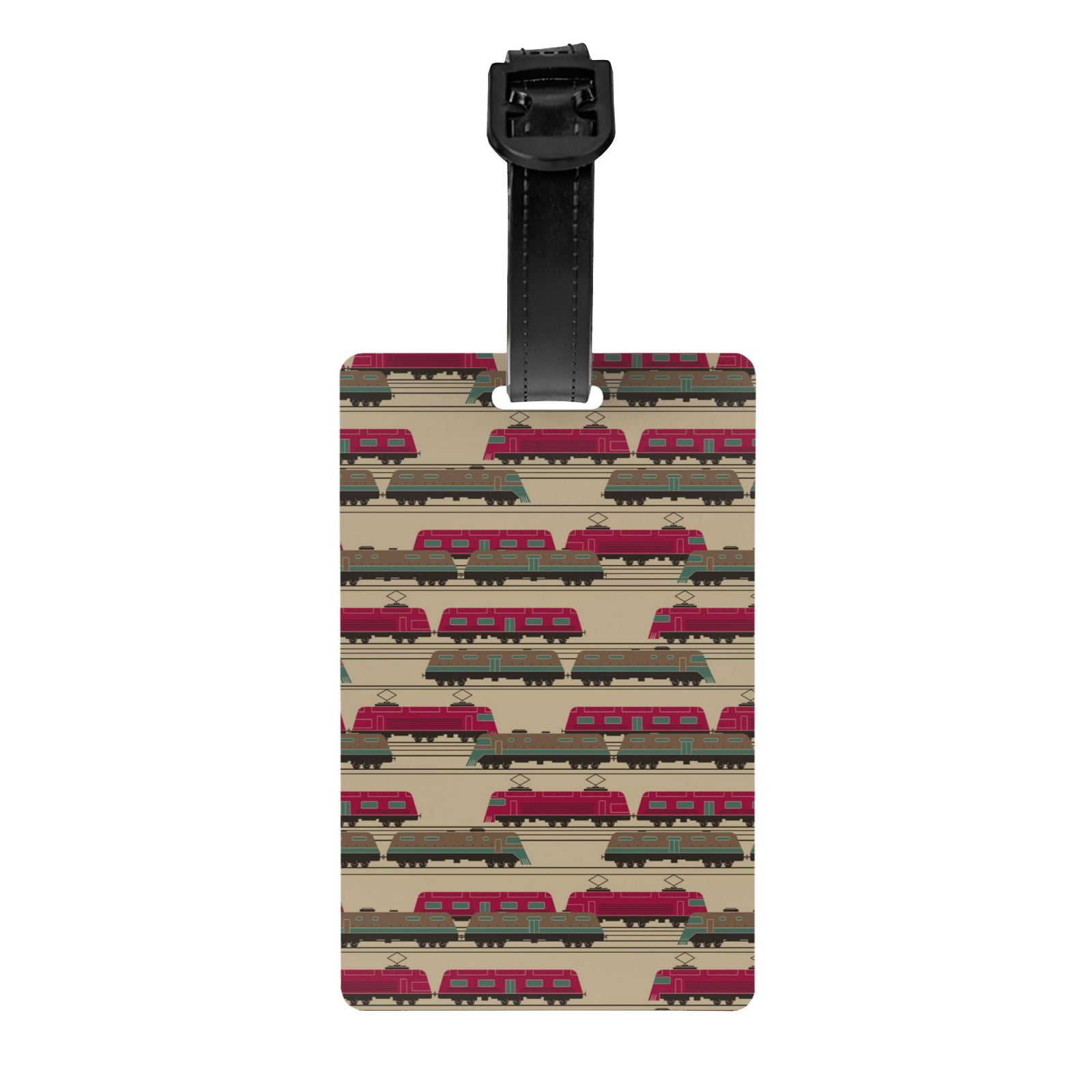 Luggage Tags for Suitcases - Modern Train Pattern Suitcase Tags Luggage ...