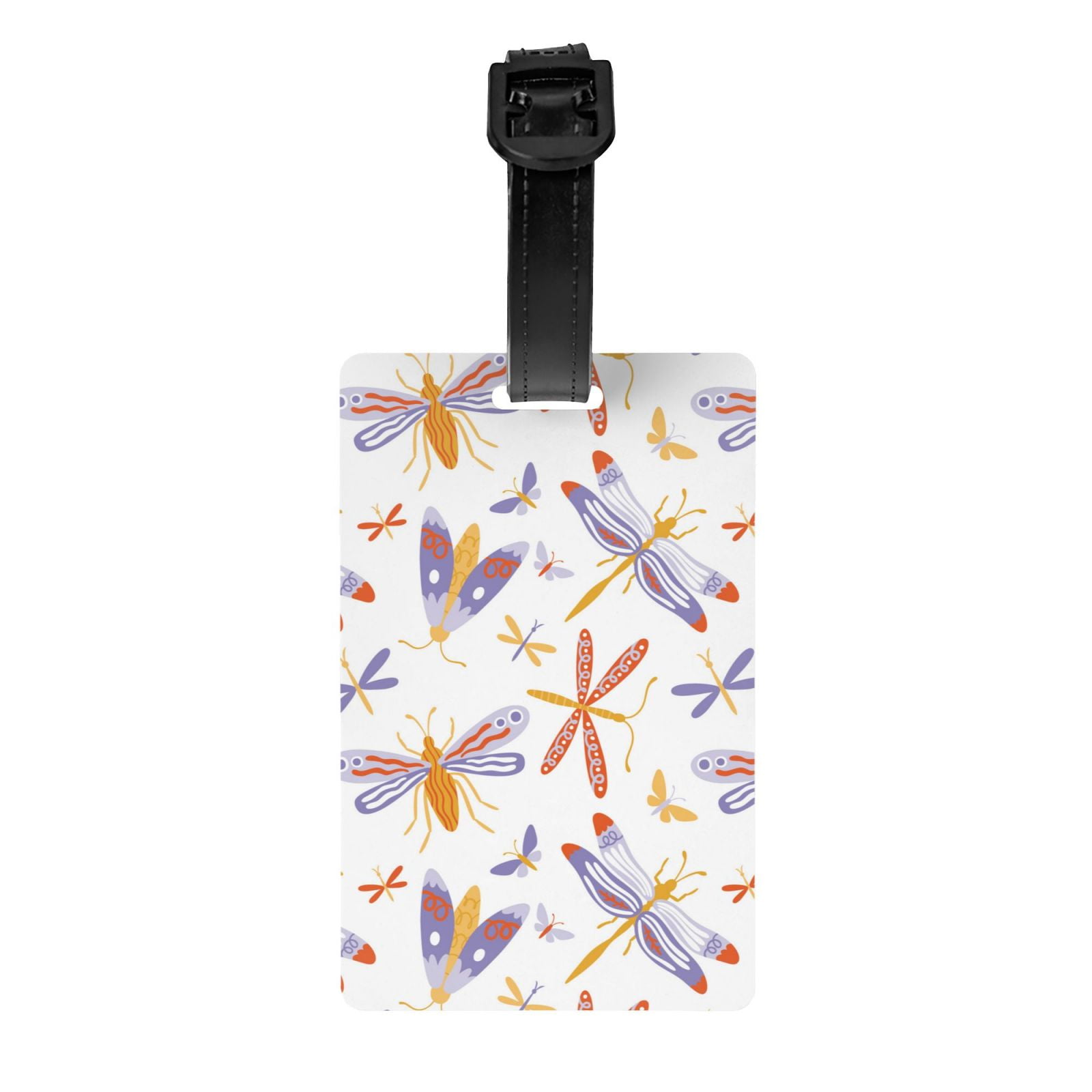 Luggage Tags for Suitcases, Moths Dragonflies Butterflies Suitcase ...
