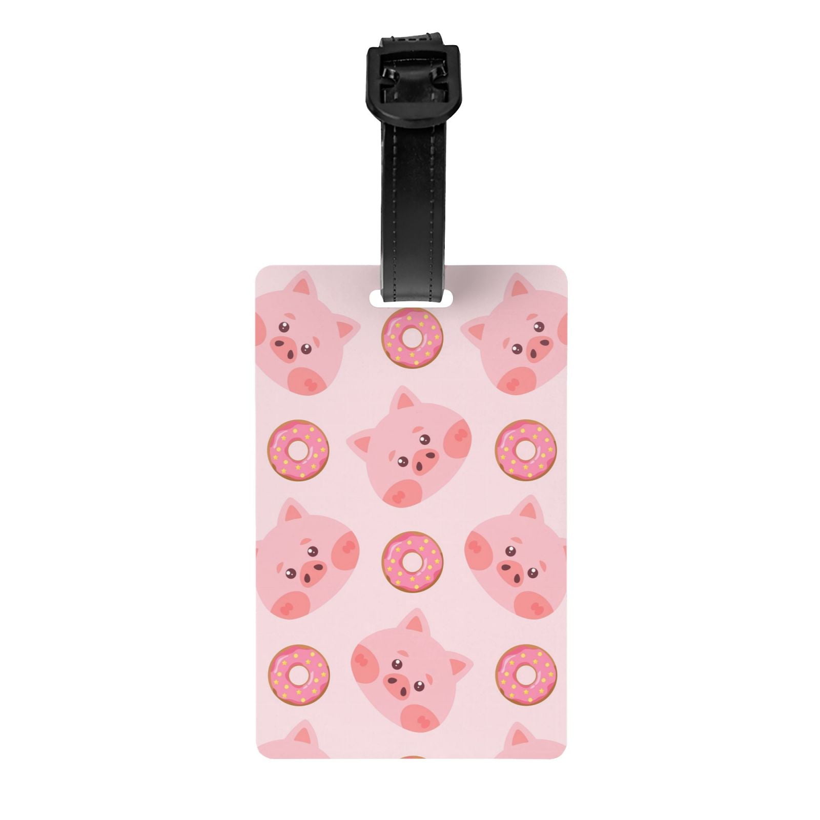 Luggage Tags for Suitcases, Pigs Head And Donuts Suitcase & Bag Tags ...