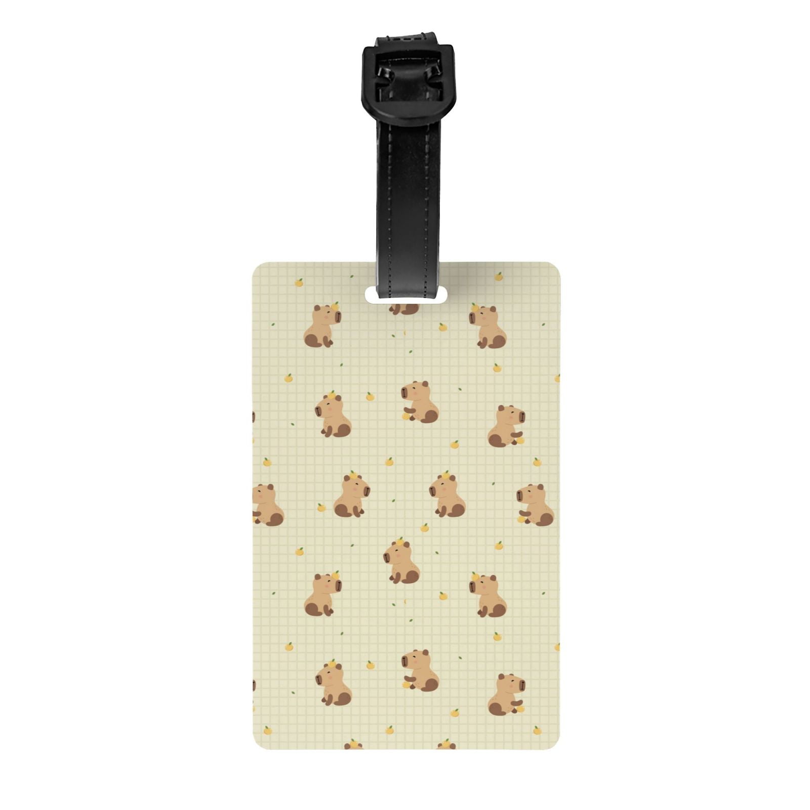 Luggage Tags for Suitcases - Plaid Capybara Suitcase Tags Luggage ...