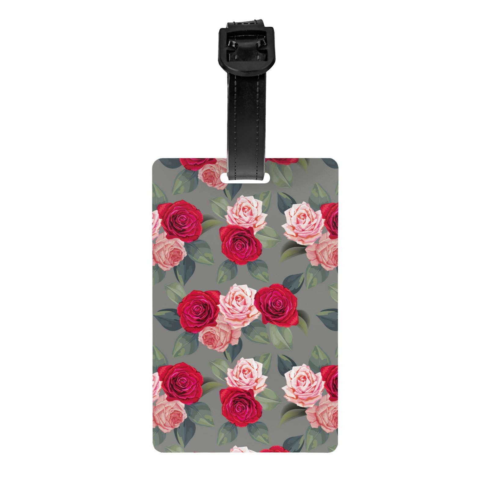 Luggage Tags for Suitcases - Red Pink Rose Flowers Suitcase Tags ...