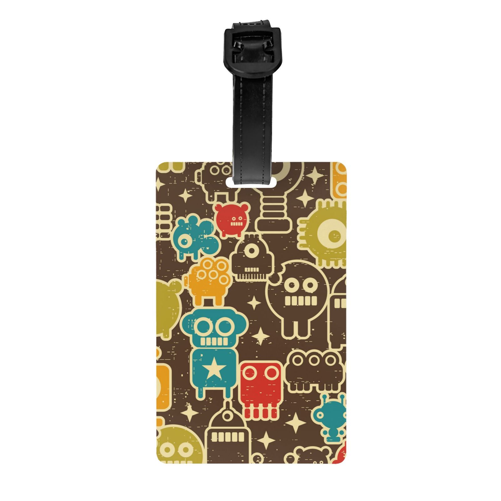 Luggage Tags for Suitcases - Robot and Monsters Suitcase Tags Luggage ...