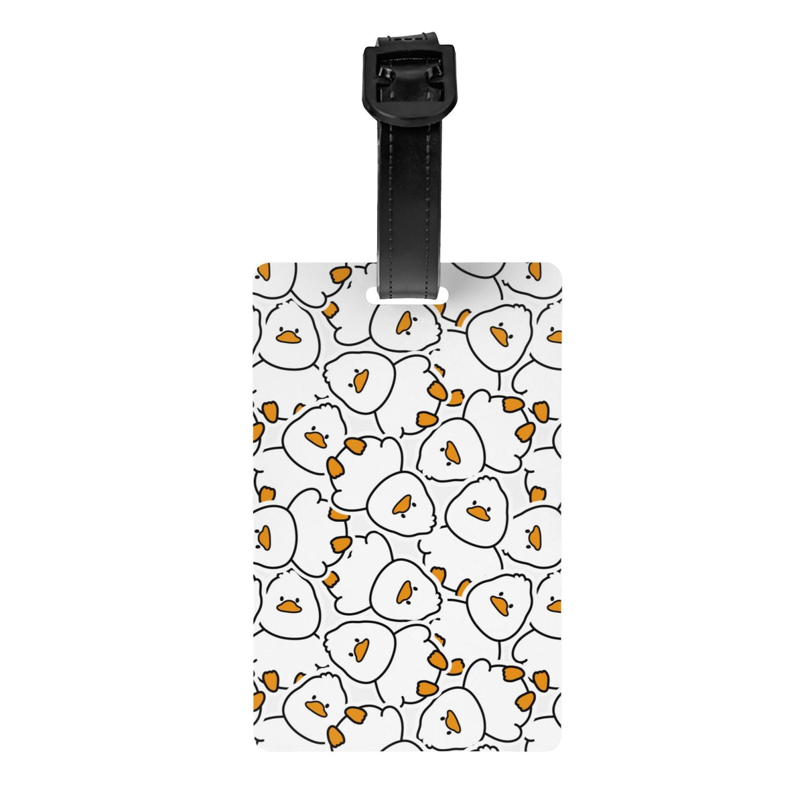Luggage Tags for Suitcases, Simple Lines Cute Duck Suitcase & Bag Tags ...