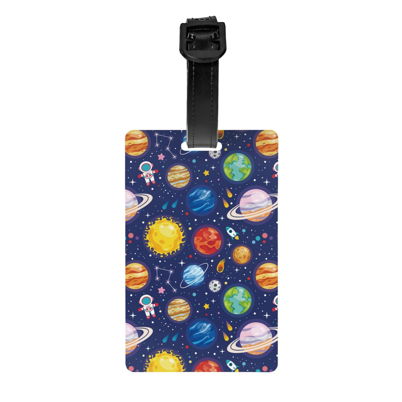 Luggage Tags for Suitcases - Space planet colorful Suitcase Tags ...