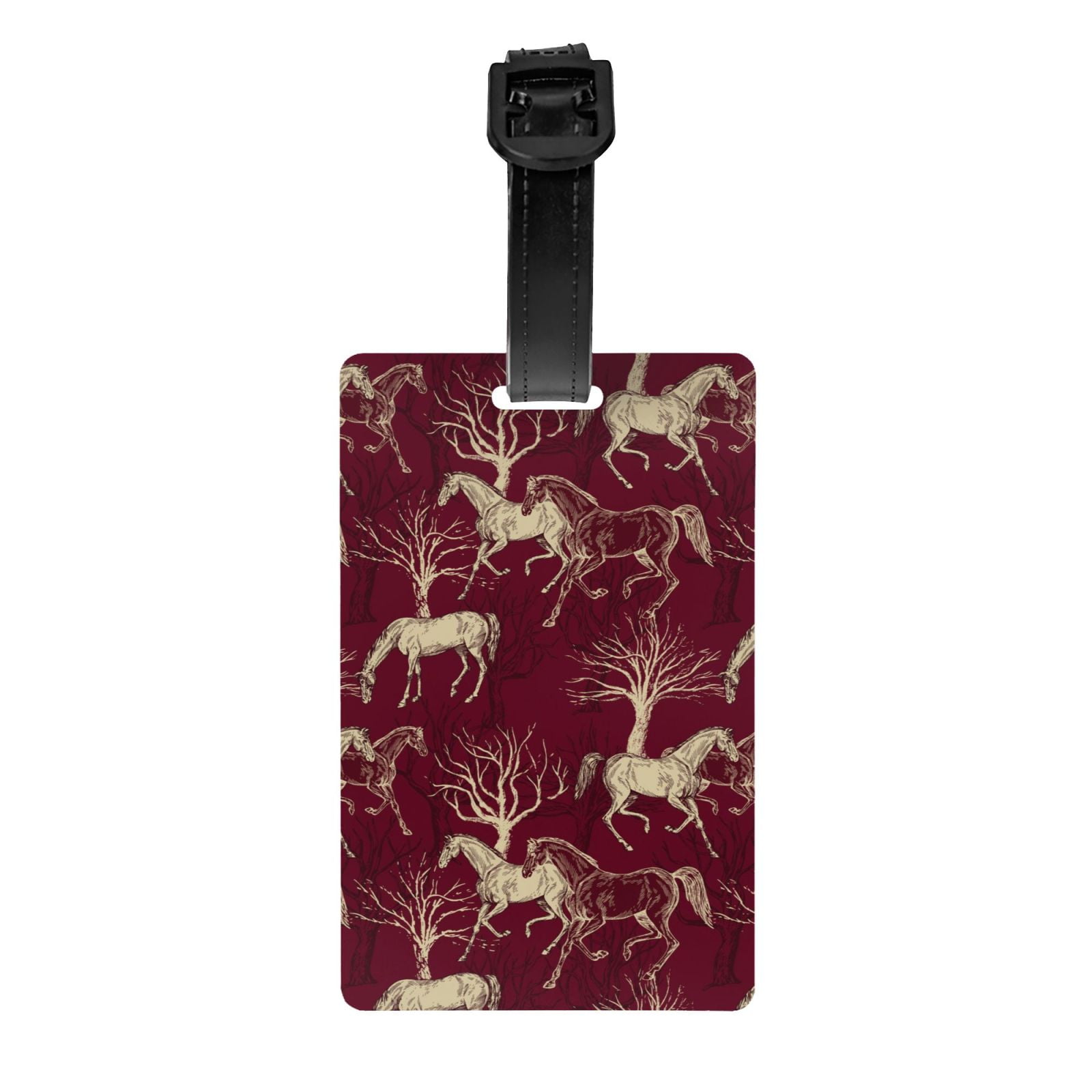 Luggage Tags for Suitcases, Vintage Cute Horse Dead Tree Suitcase & Bag ...