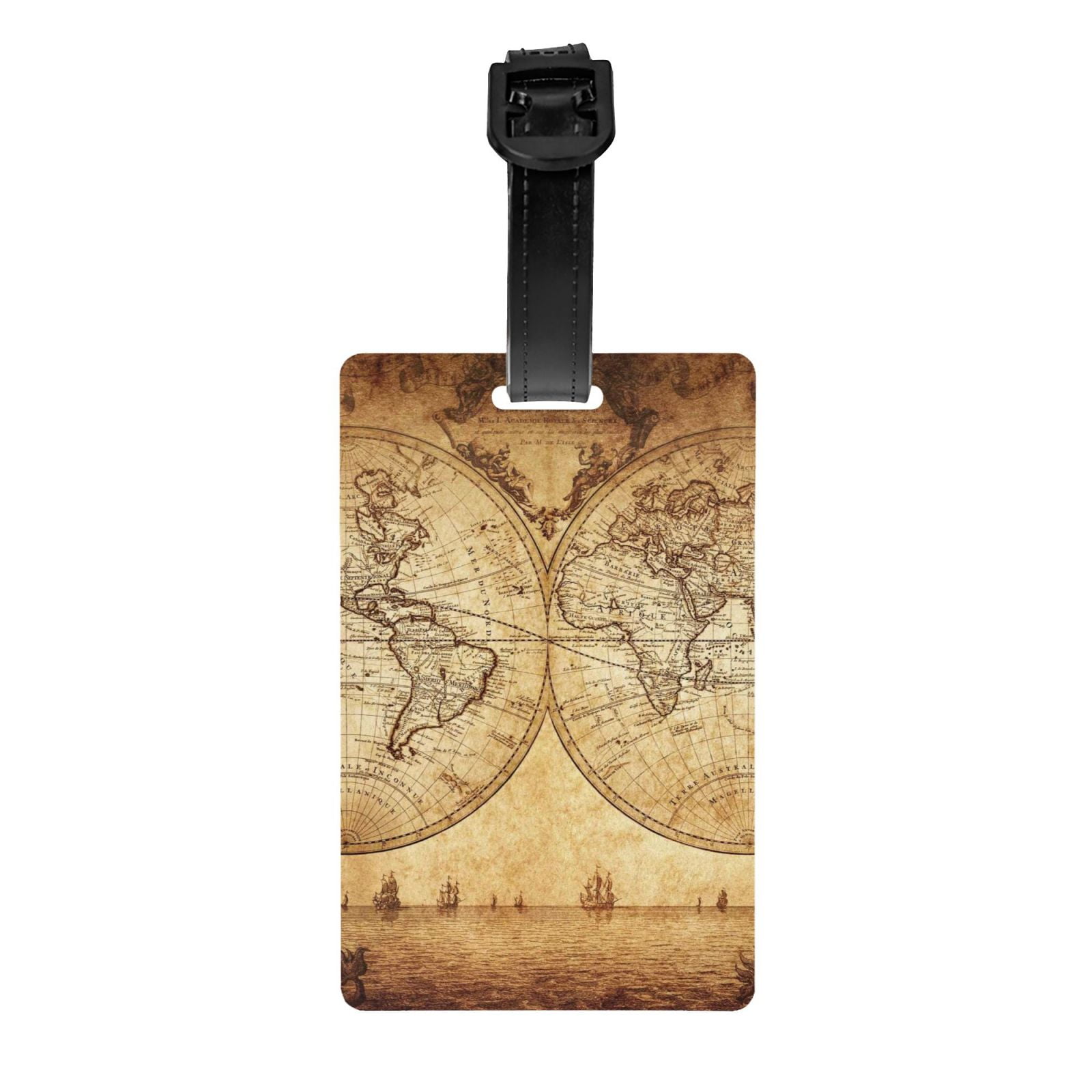 Luggage Tags for Suitcases - Vintage Map Of World Suitcase Tags Luggage ...