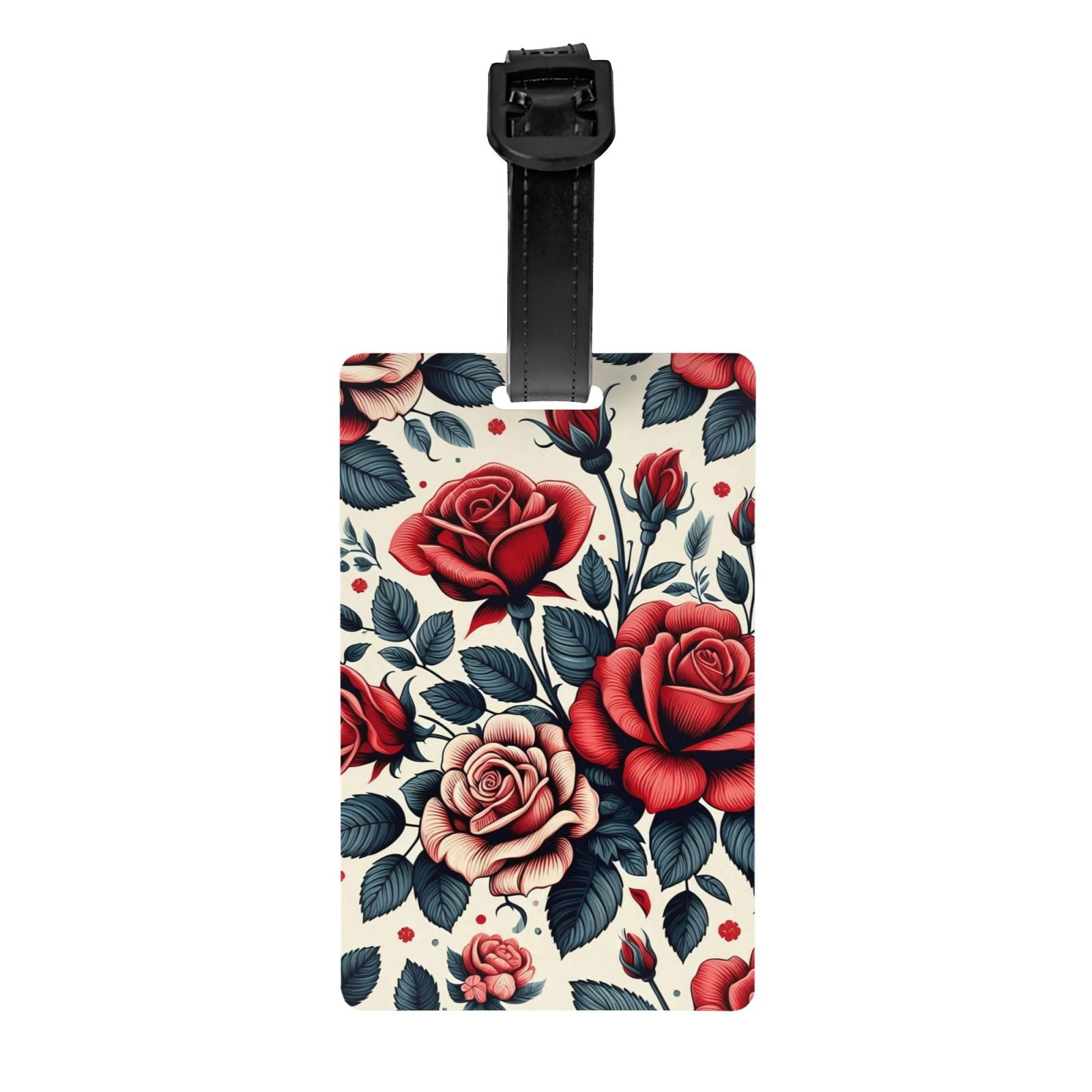 Luggage Tags for Suitcases - Vintage Rose Floral Garden Suitcase Tags ...
