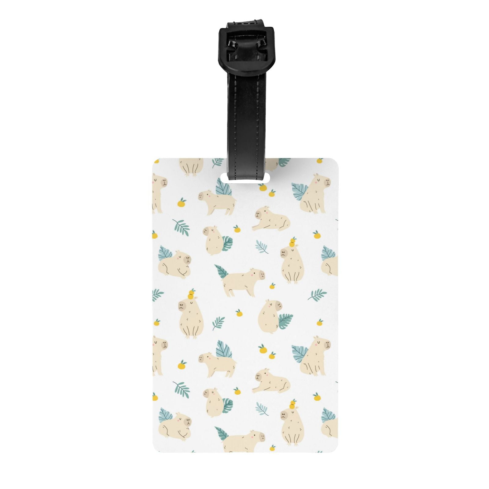 Luggage Tags for Suitcases, White Capybaras Suitcase & Bag Tags for ...