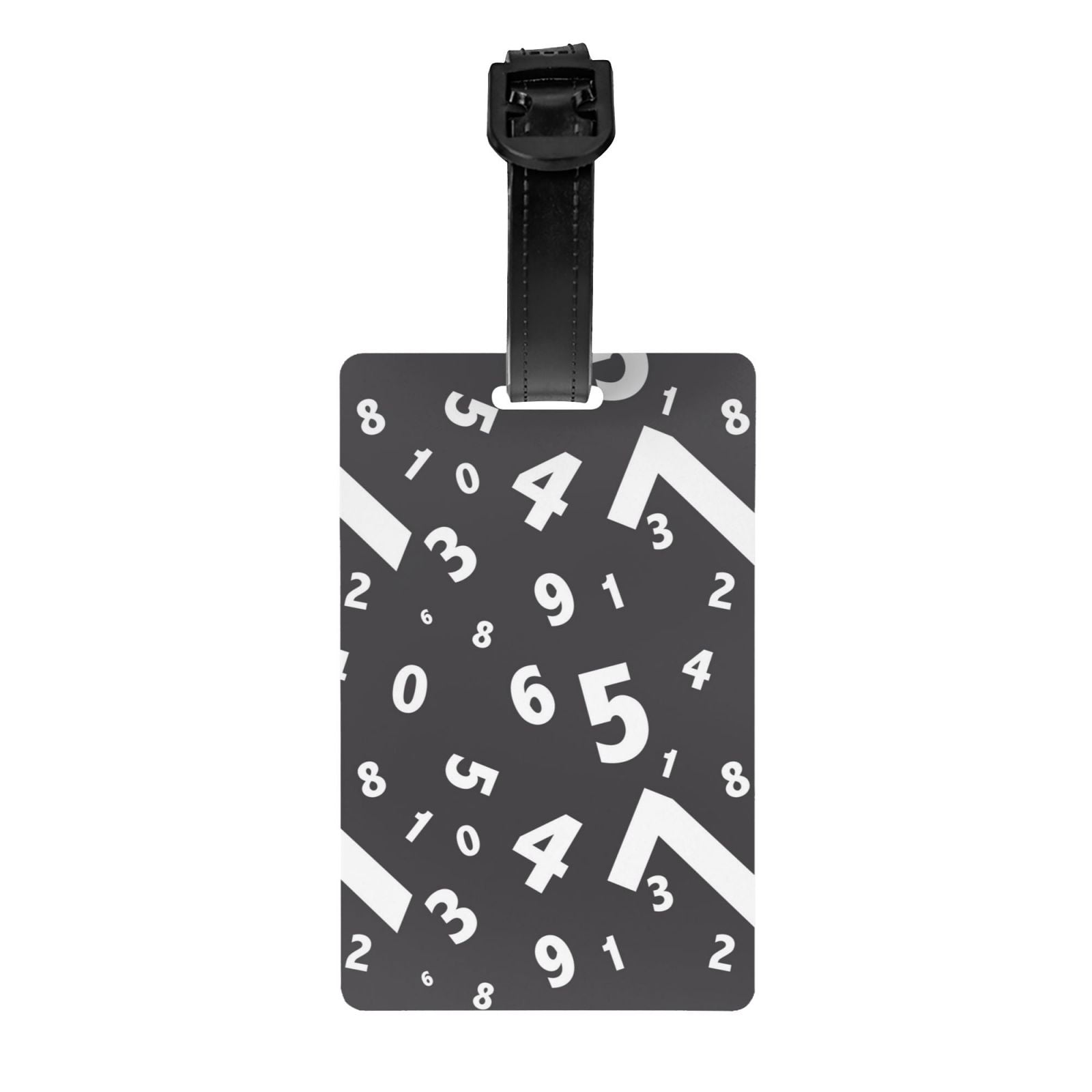 Luggage Tags for Suitcases, black math number Suitcase & Bag Tags for ...
