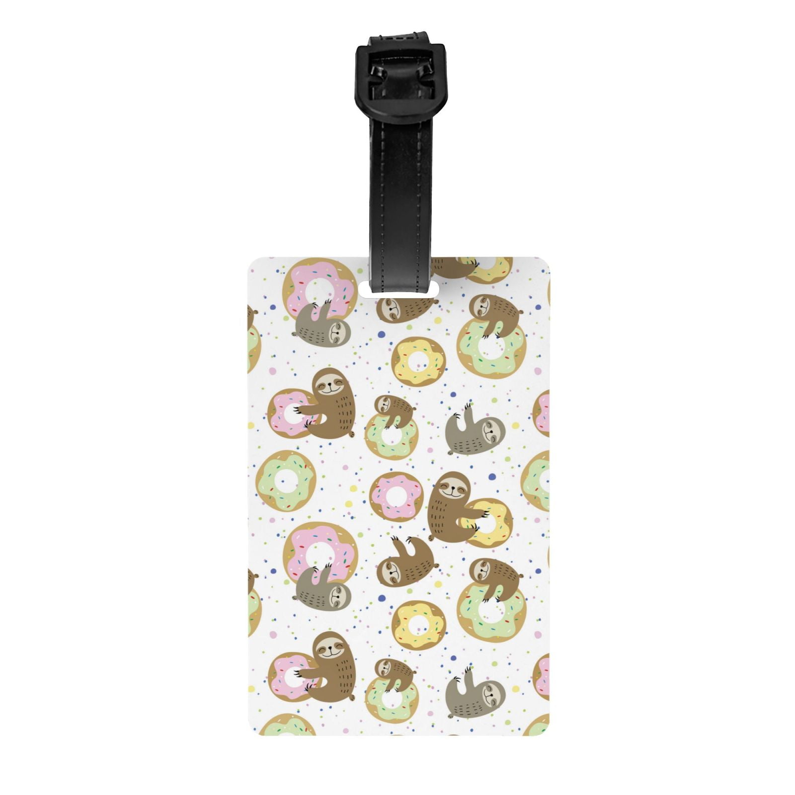 Luggage Tags for Suitcases - donut sloth Suitcase Tags Luggage ...