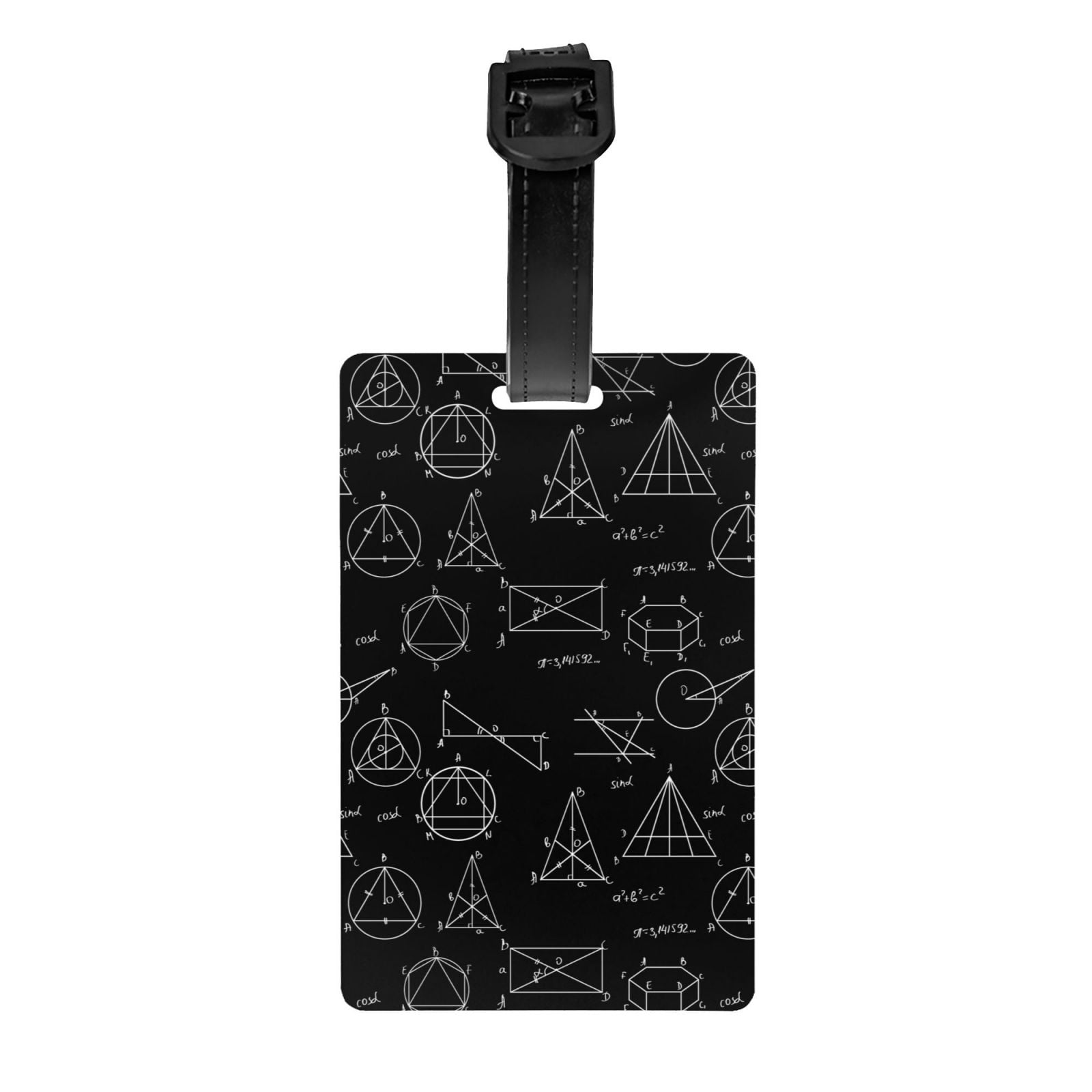 Luggage Tags for Suitcases - equation Math Print black Suitcase Tags ...