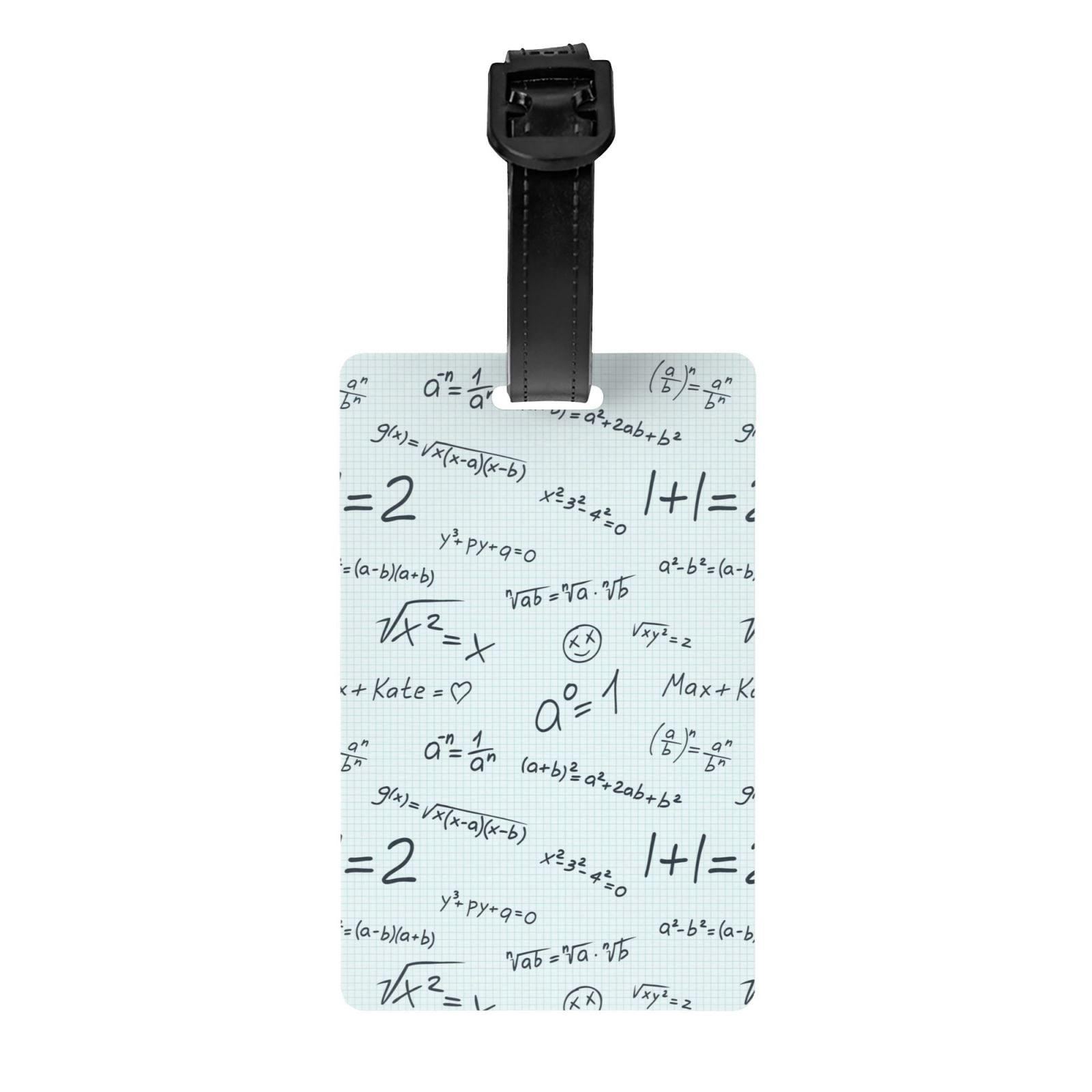 Luggage Tags for Suitcases - equation formula math Print Suitcase Tags ...