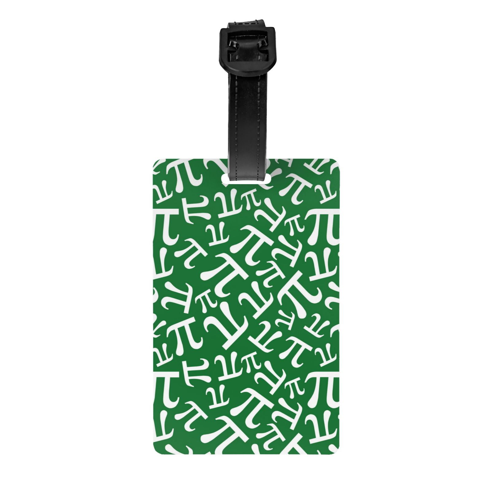 Luggage Tags for Suitcases, green pi Symbol Print Suitcase & Bag Tags ...
