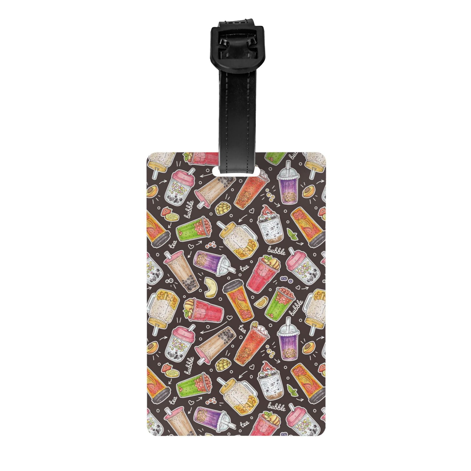 Luggage Tags for Suitcases, milk tea No.807 Suitcase & Bag Tags for ...