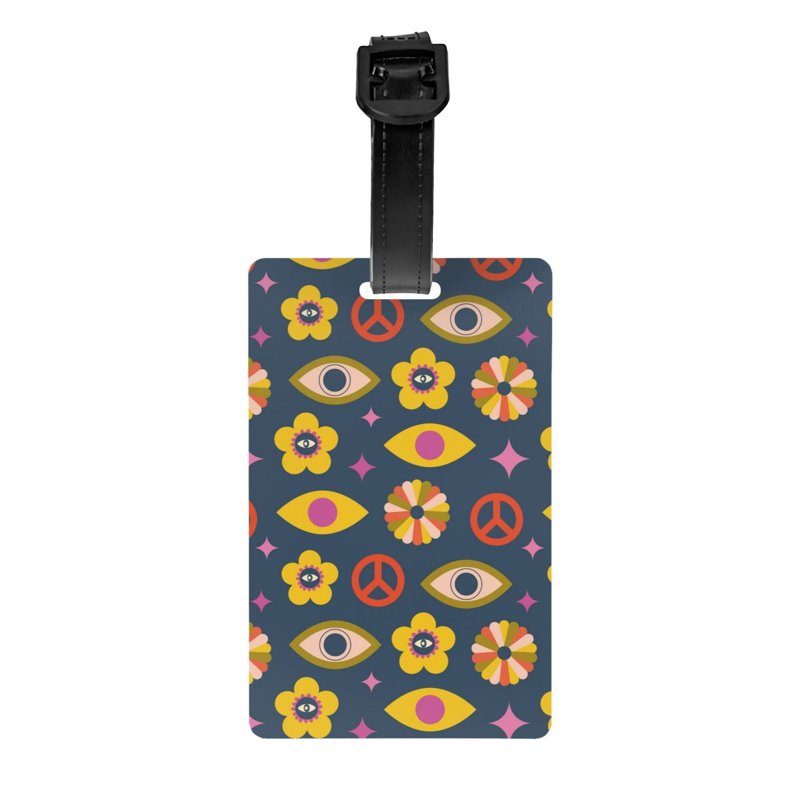 Luggage Tags for Suitcases, retro flowers Suitcase & Bag Tags for ...